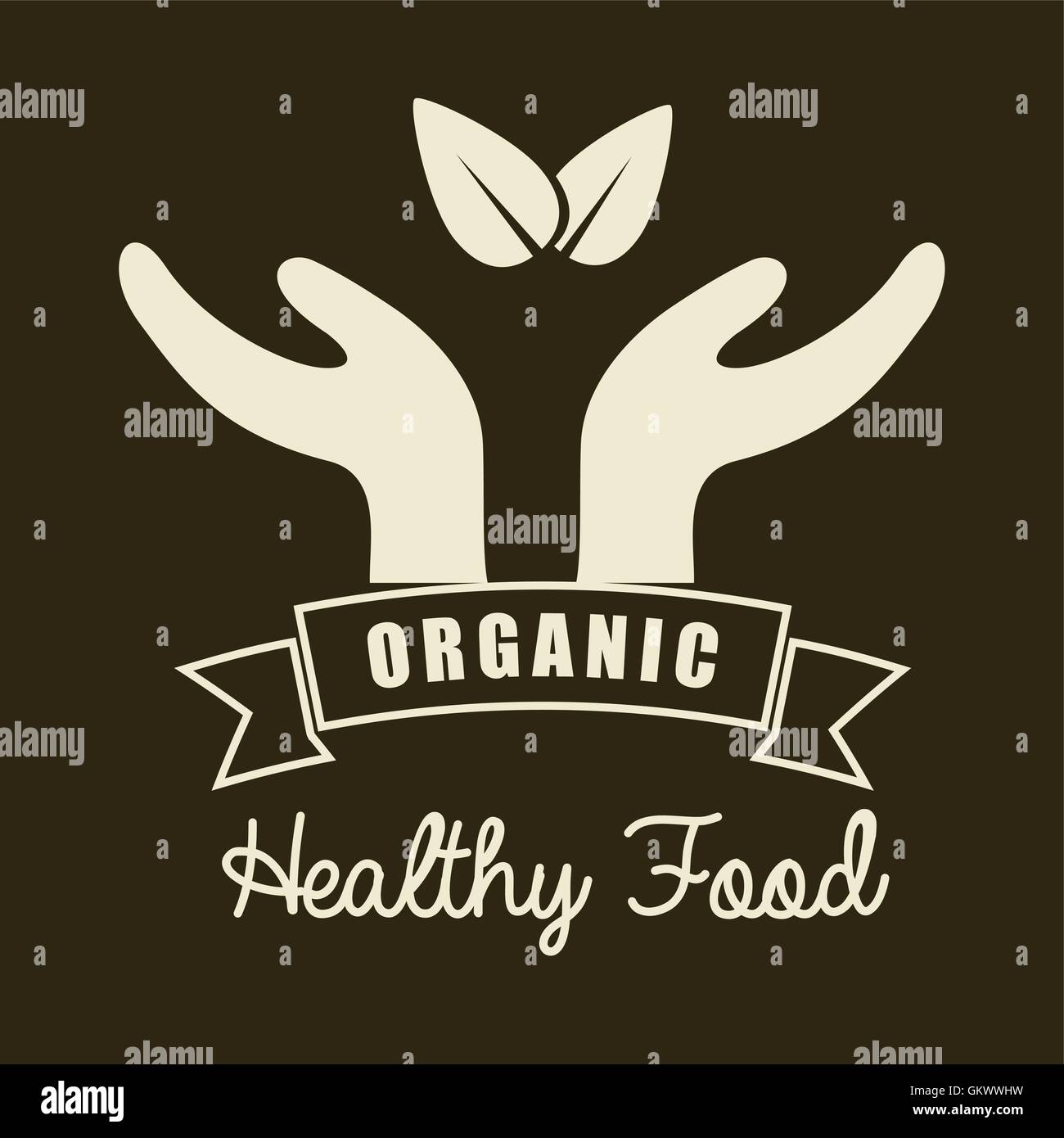 Organic food design. natural concept. healthy food illustration Stock ...