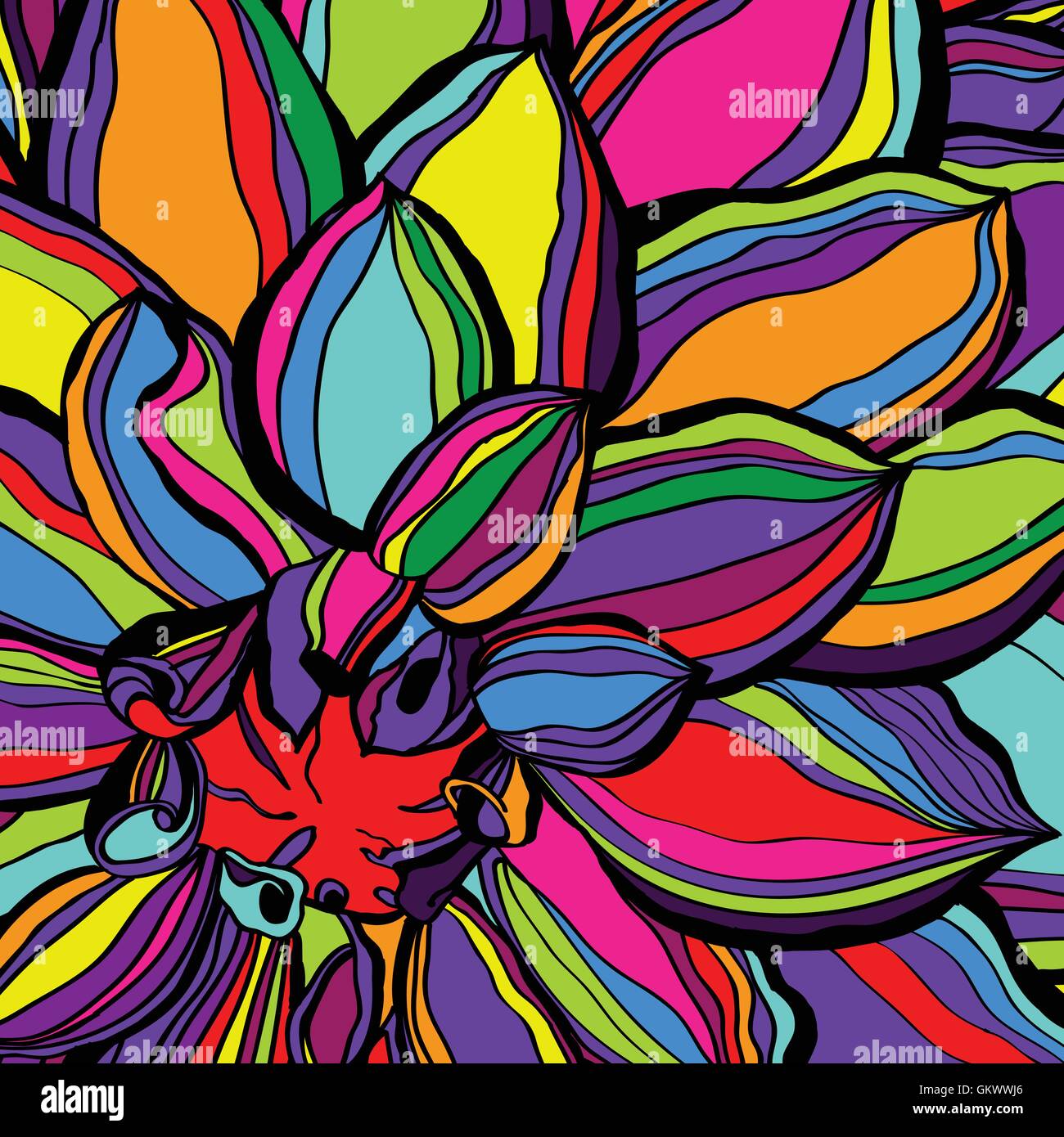 Flower decorative background Stock Vector Image & Art - Alamy