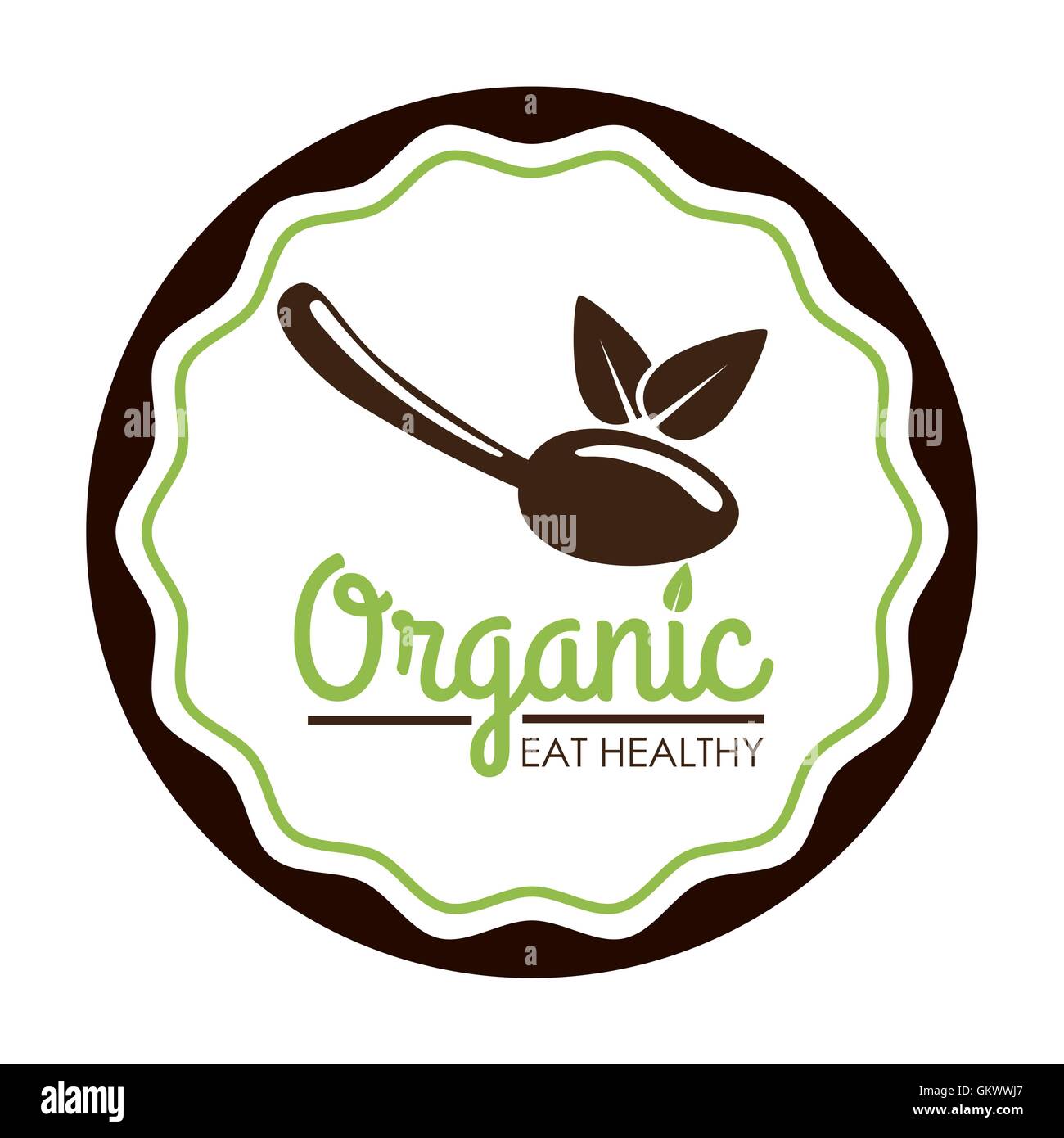 Organic food design. natural concept. healthy food illustration Stock ...