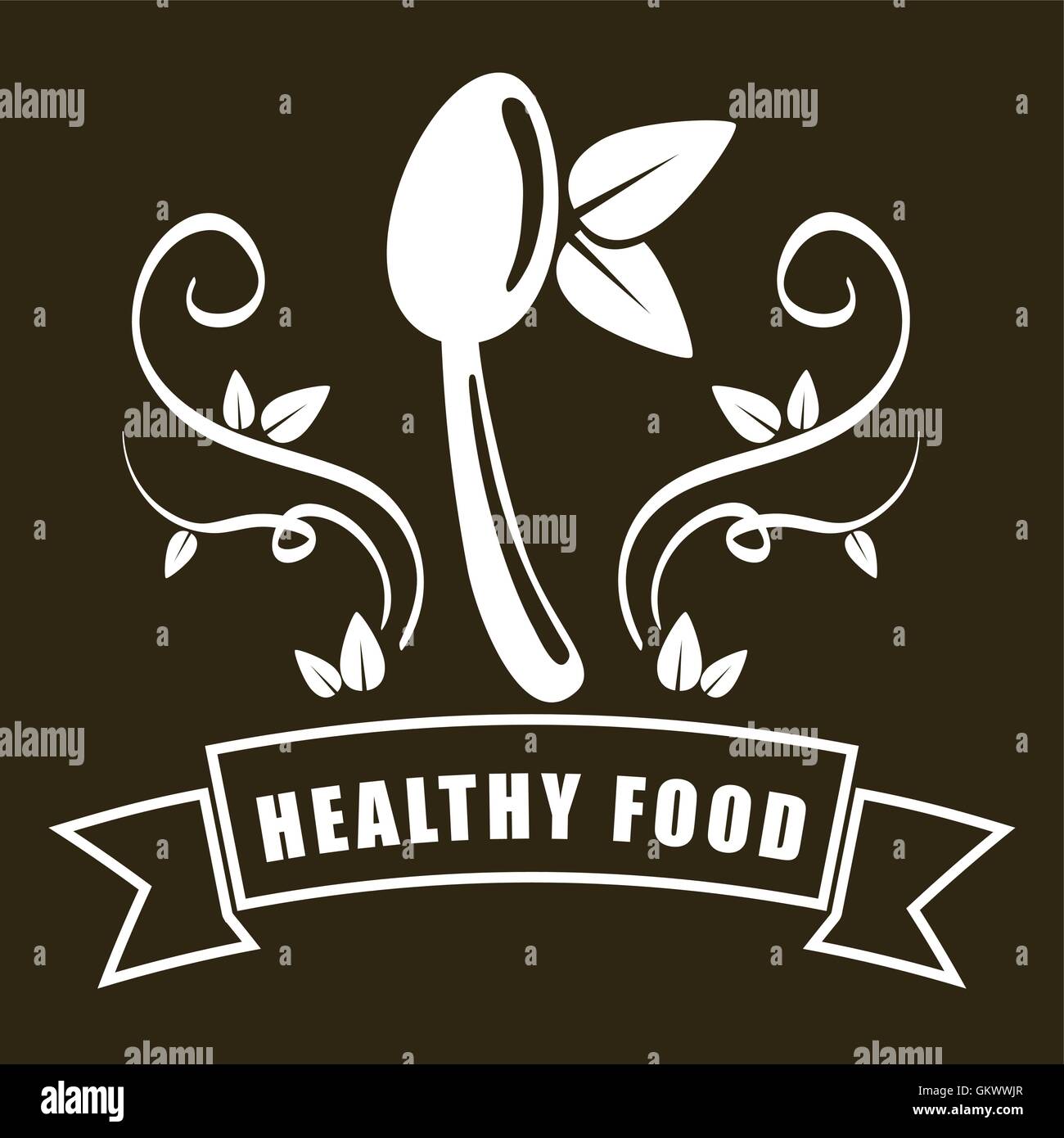 Organic food design. natural concept. healthy food illustration Stock ...