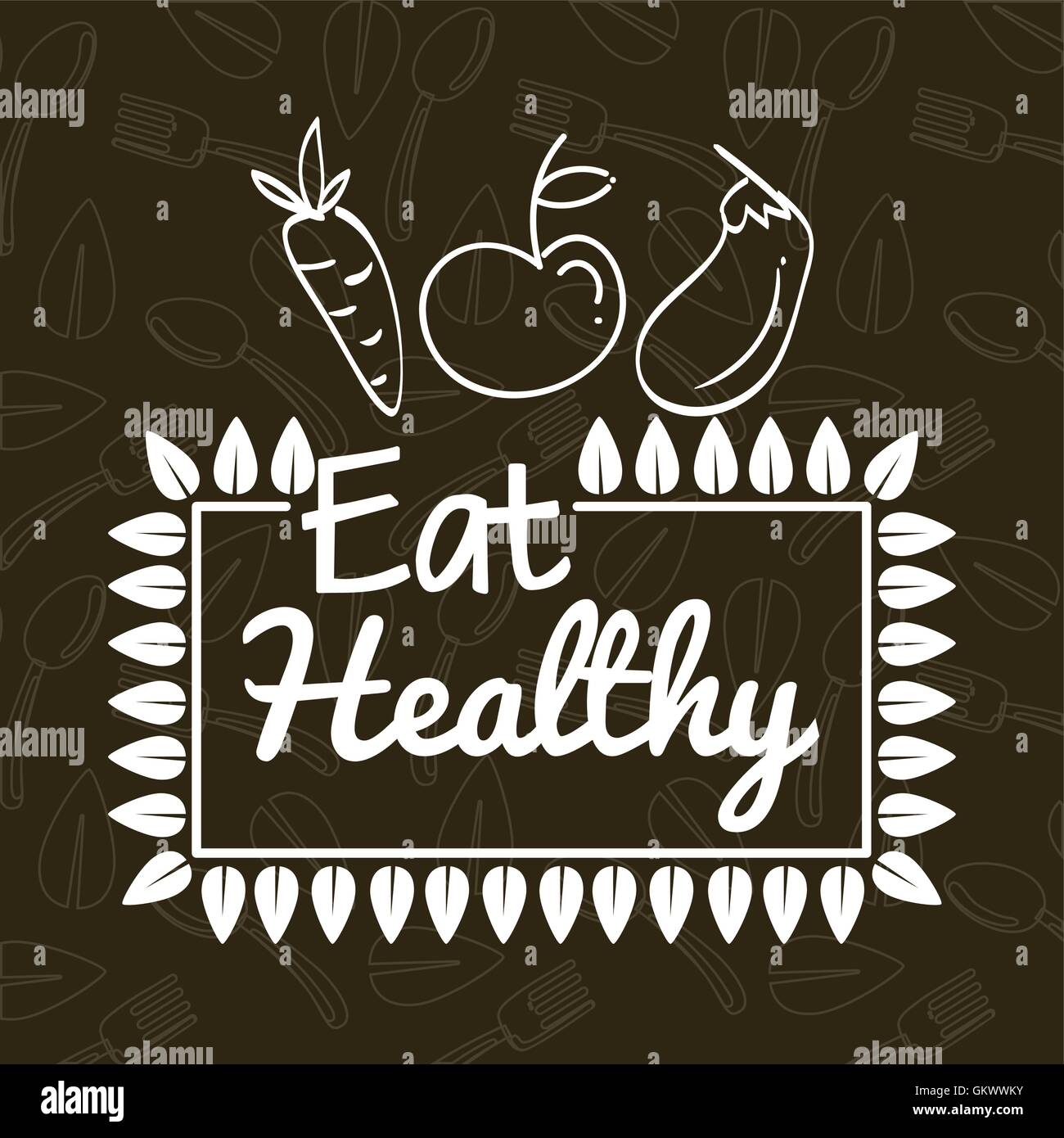 Organic food design. natural concept. healthy food illustration Stock ...