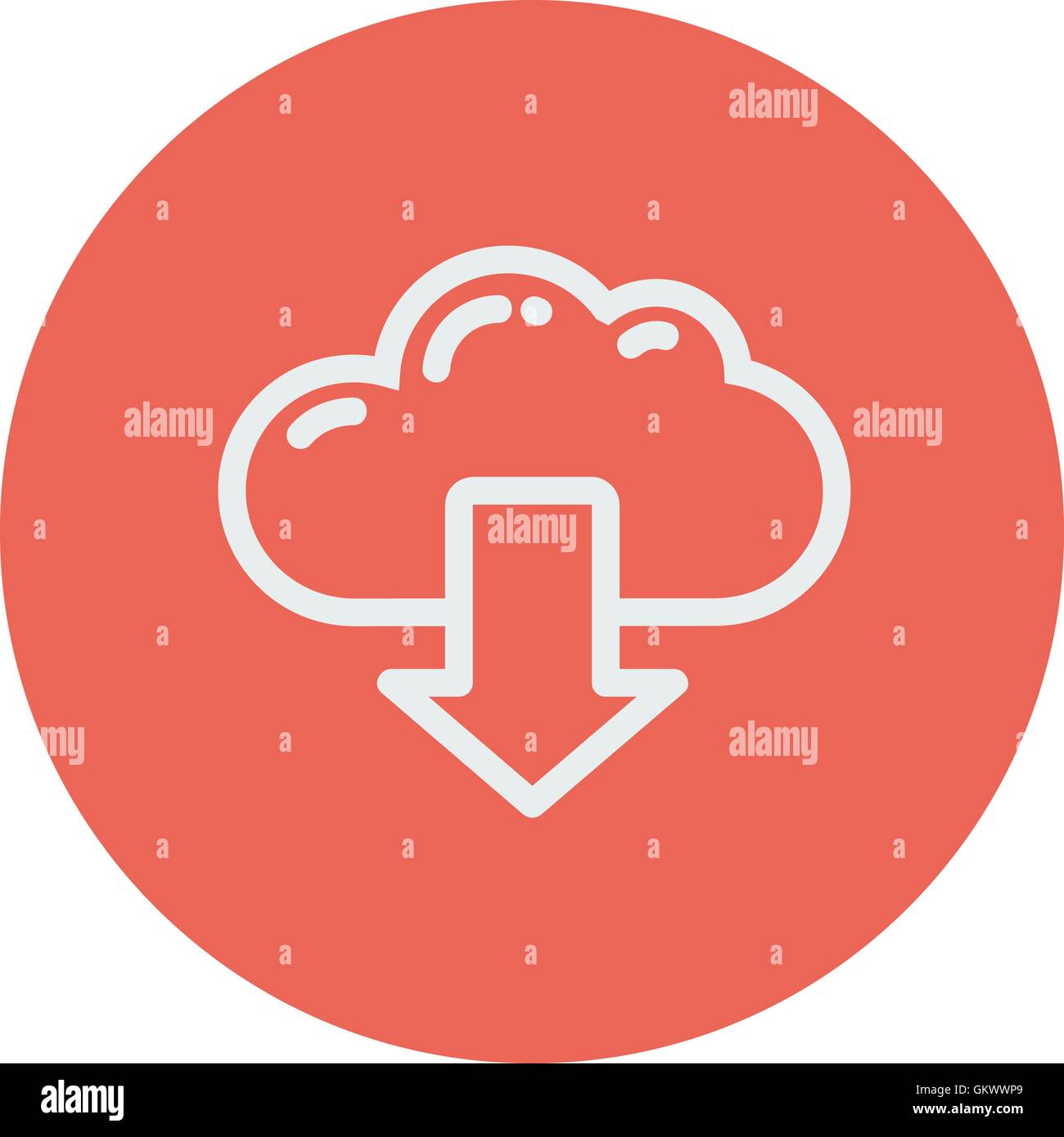 Cloud computing graphic arrow Stock Vector Images - Alamy