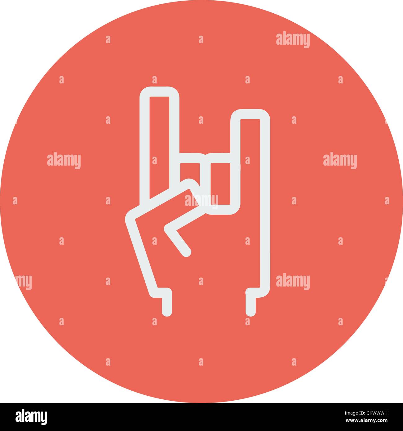 Rock hand sign hi-res stock photography and images - Alamy