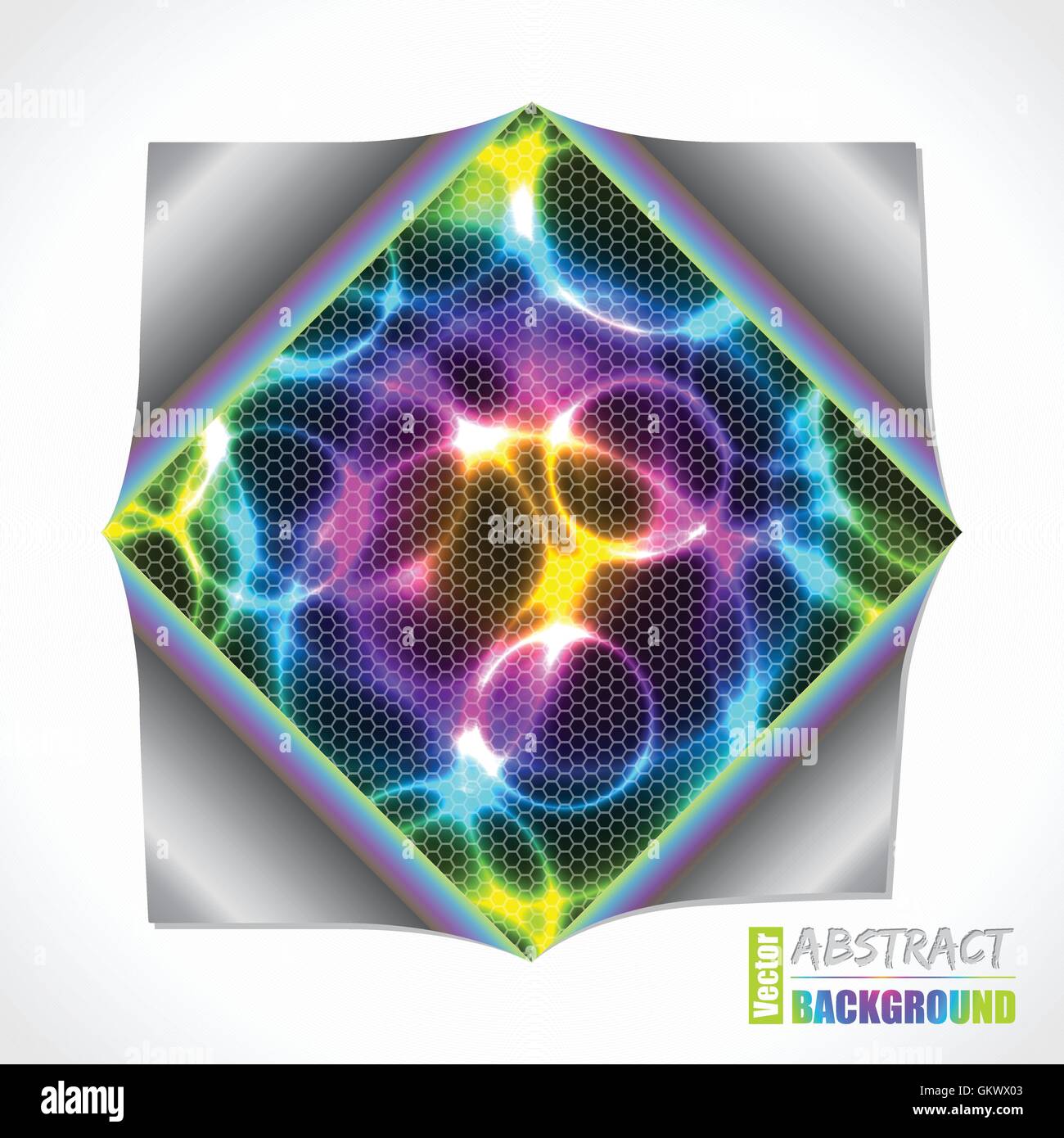 Cool plasma and laser brochure with folded paper Stock Vector Image ...