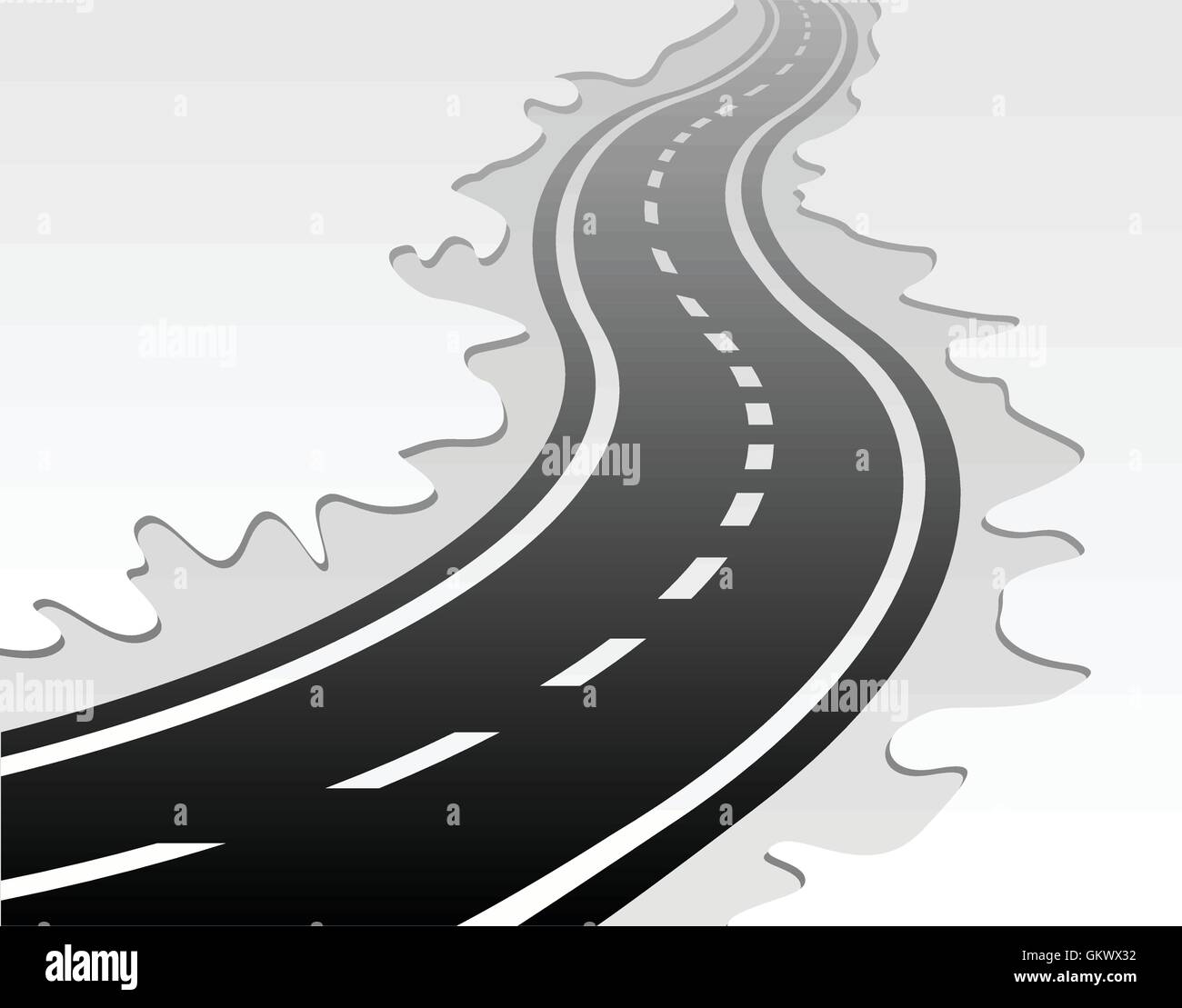 Motorized road Stock Vector Images - Alamy