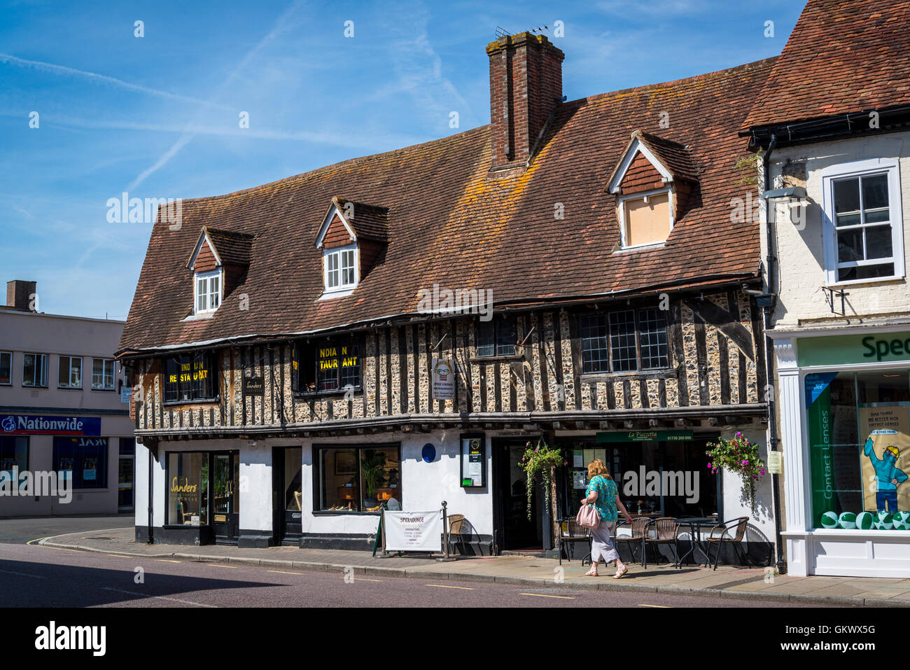 16th century Tudor farmhouse, Petersfield, Hampshire, England, UK Stock ...