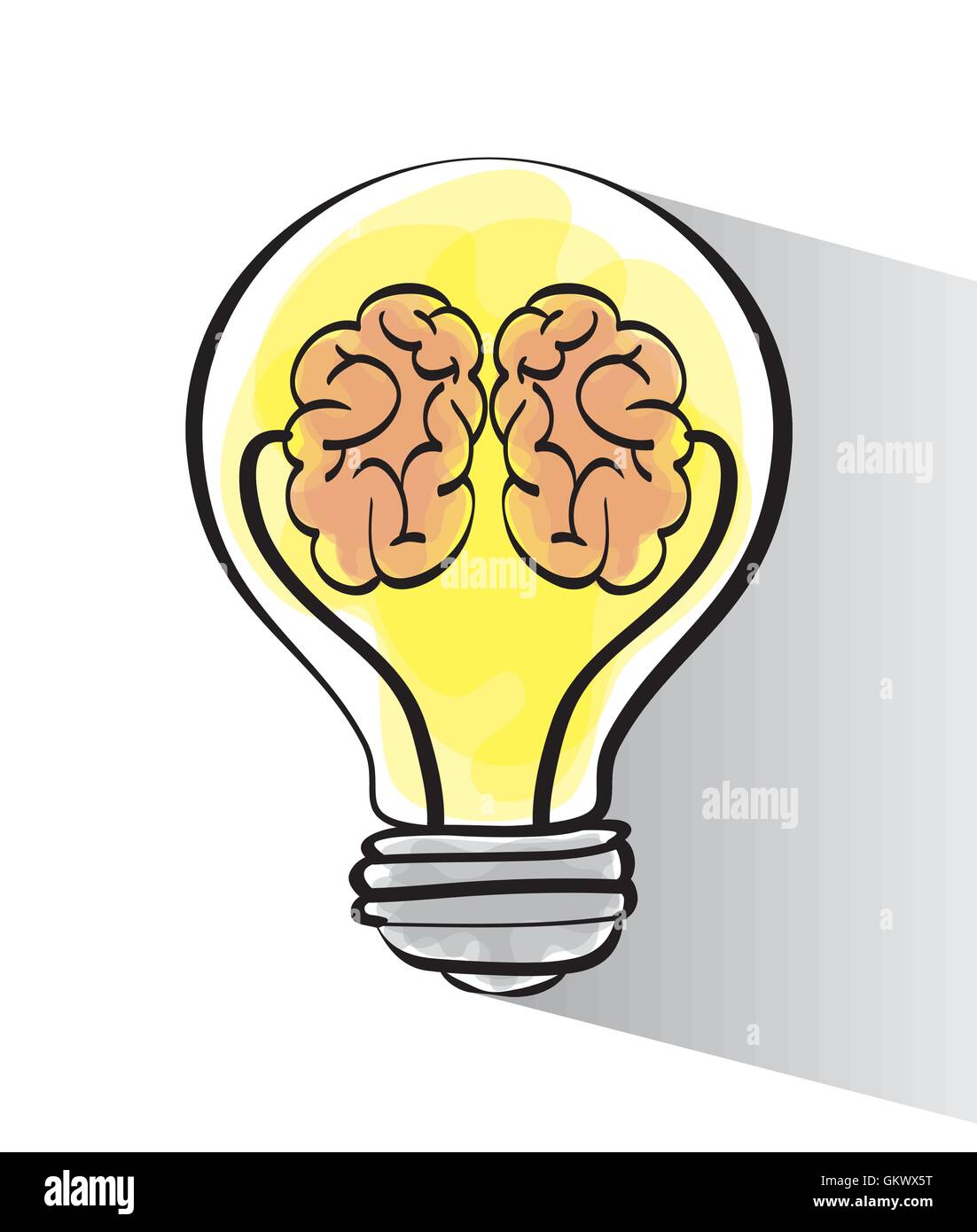Big idea design. Creative icon. draw illustration , vector Stock Vector ...