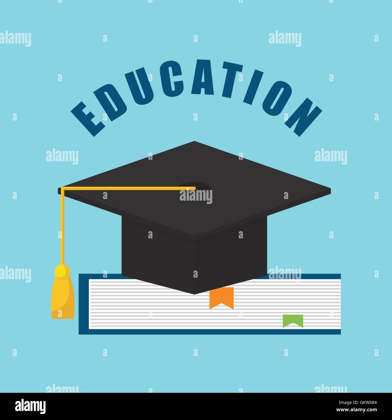 Online training design. Education concept. Colorful illustration Stock ...