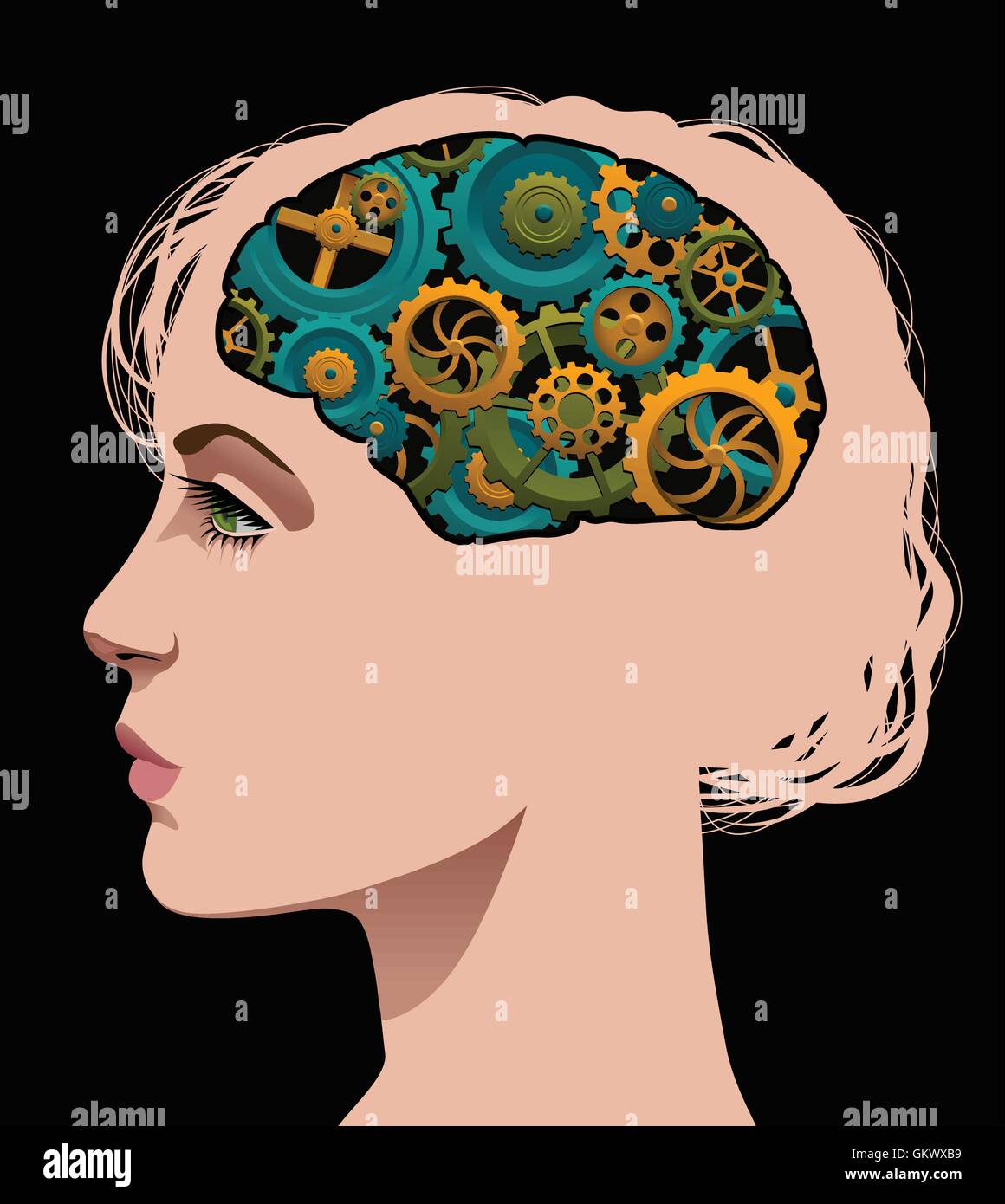 Cogs vector vectors hi-res stock photography and images - Alamy