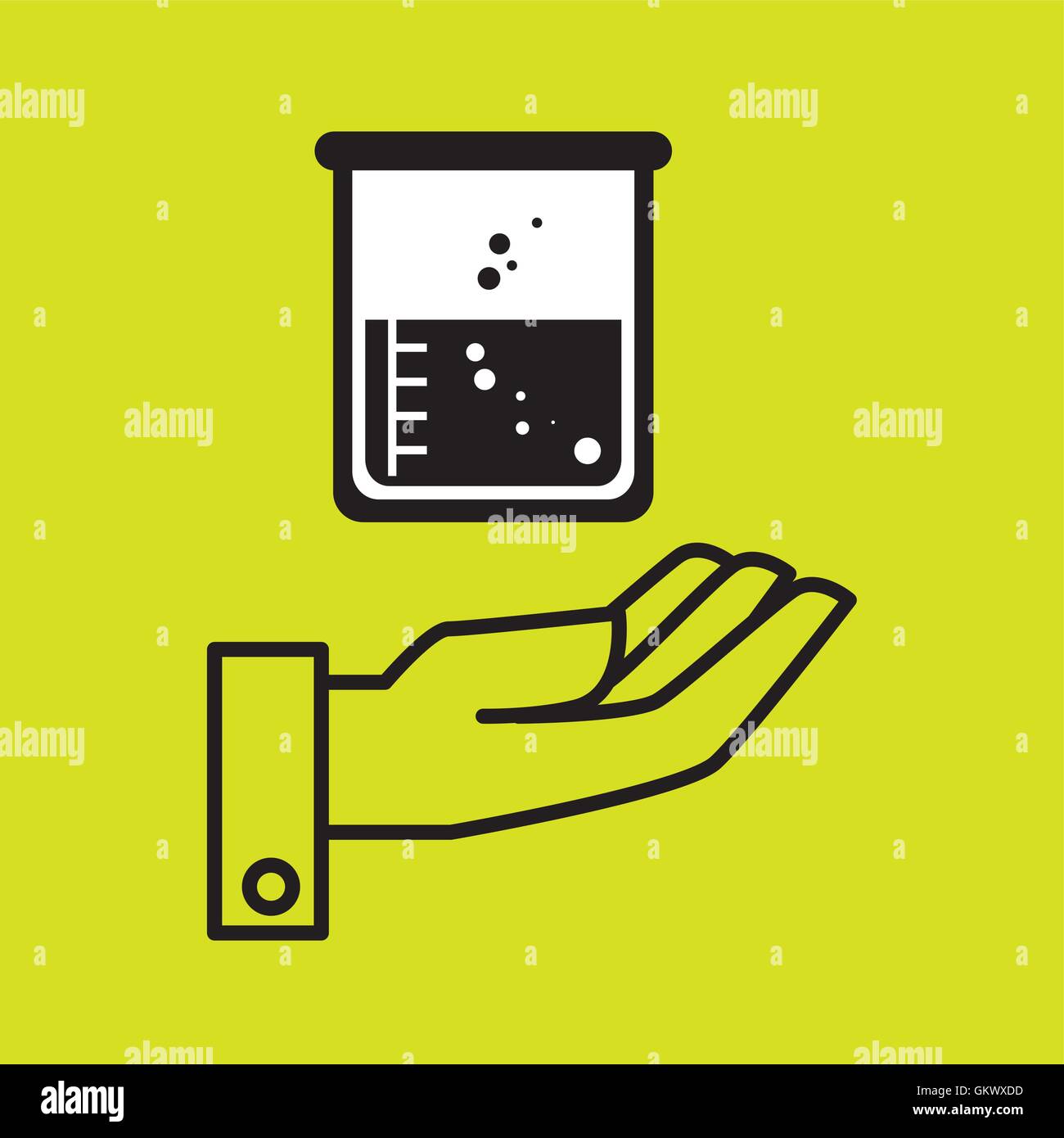hand laboratory tools chemistry Stock Vector Image & Art - Alamy