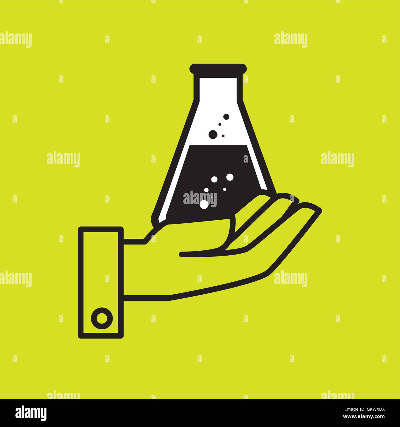 hand laboratory tools chemistry Stock Vector Image & Art - Alamy