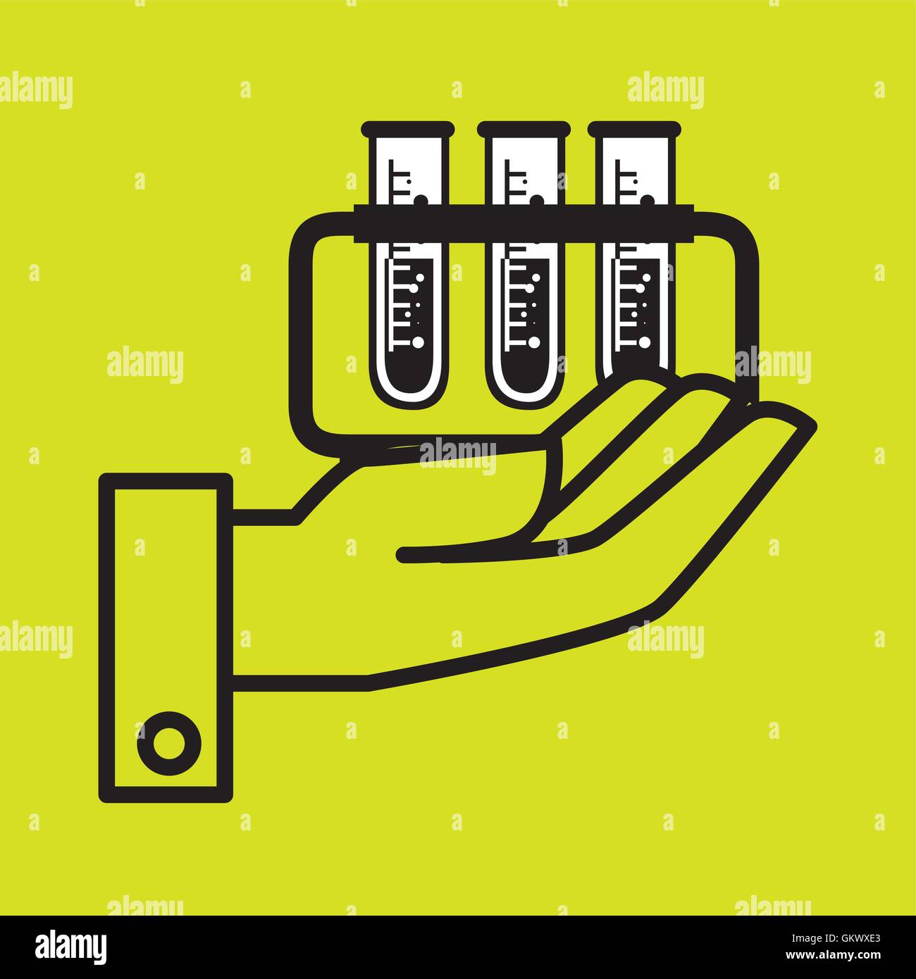 hand laboratory tools chemistry Stock Vector Image & Art - Alamy