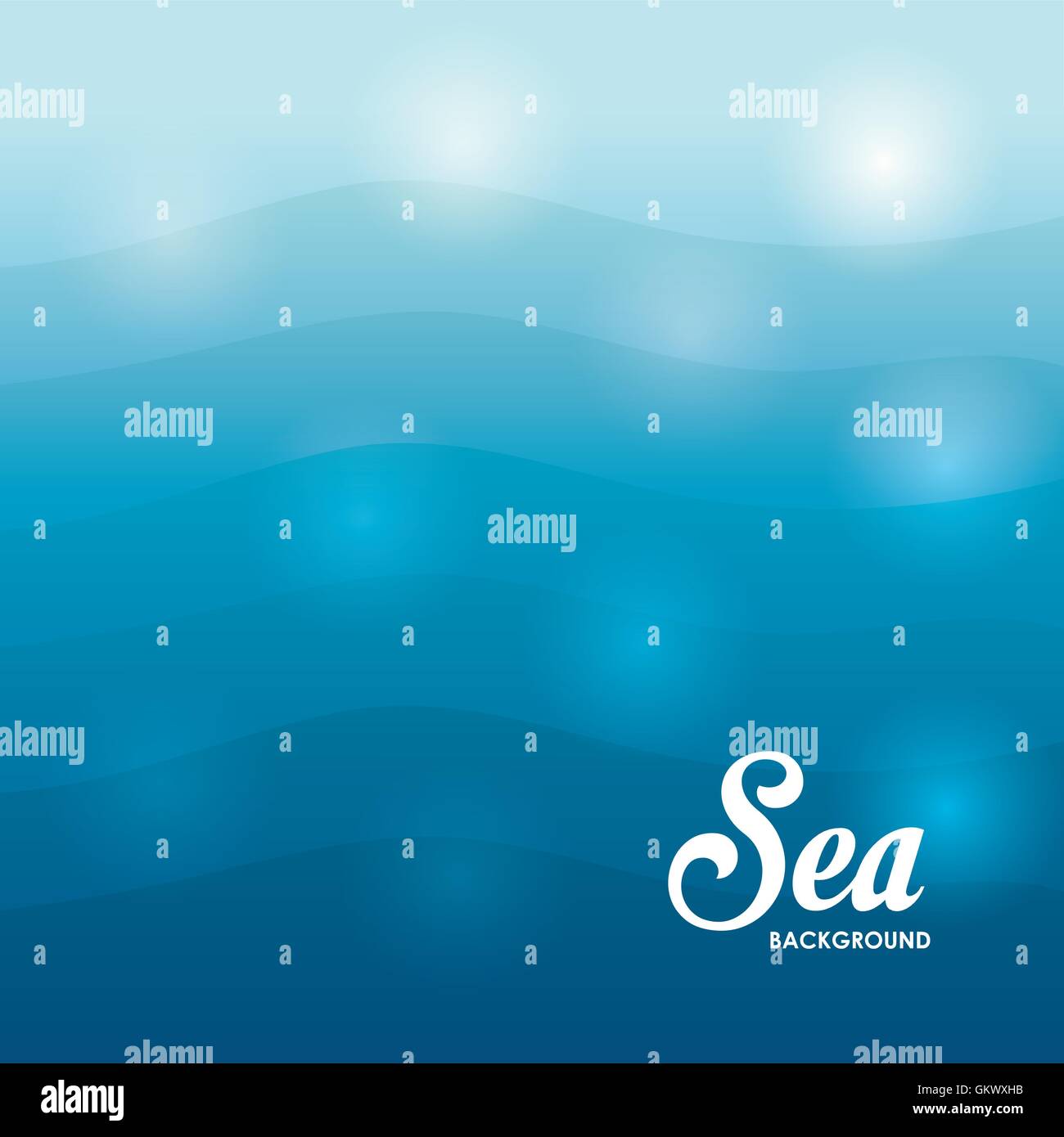 Sea design. blue background. Colorful illustration , vector Stock ...