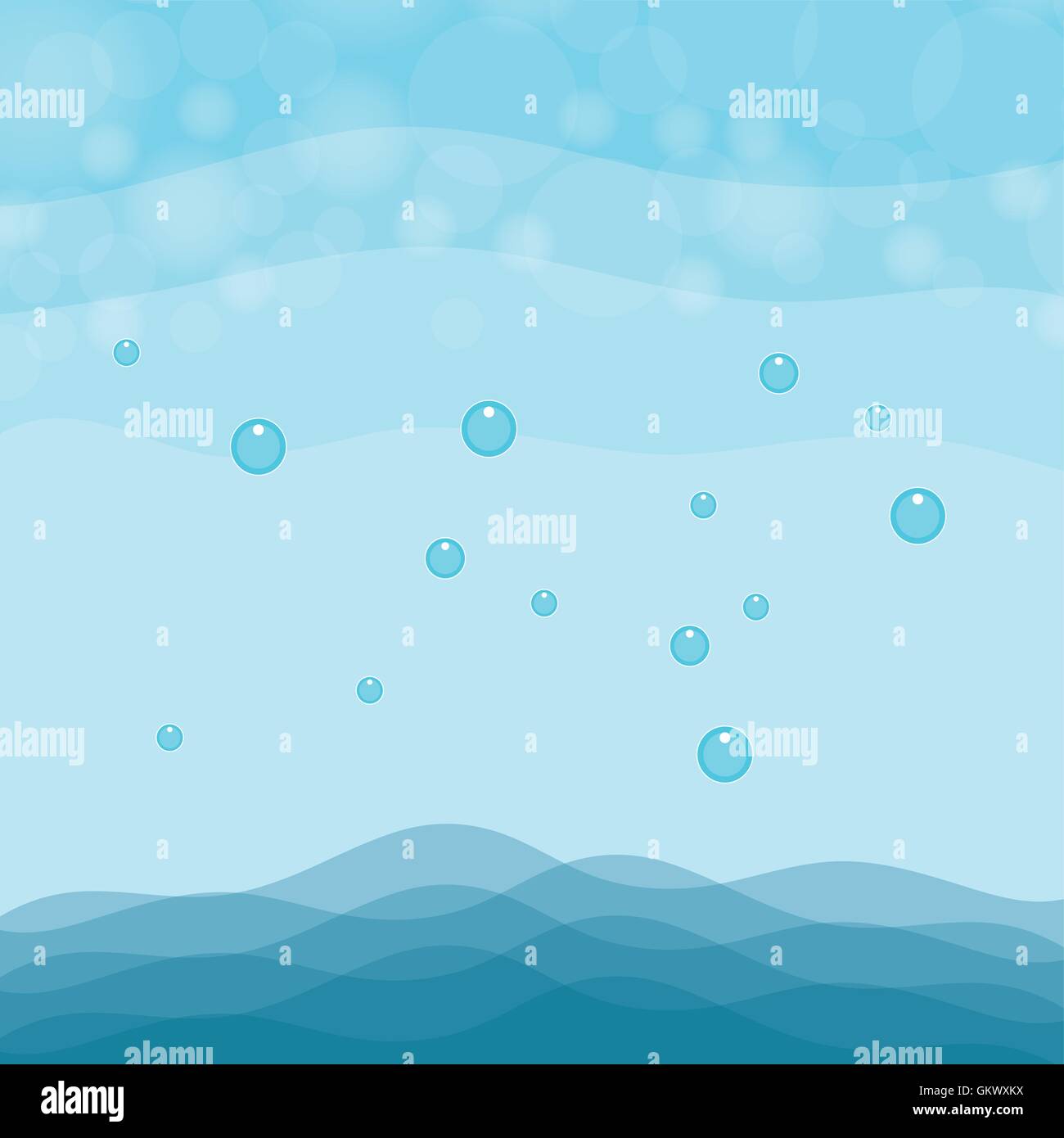 Sea design. blue background. Colorful illustration , vector Stock ...