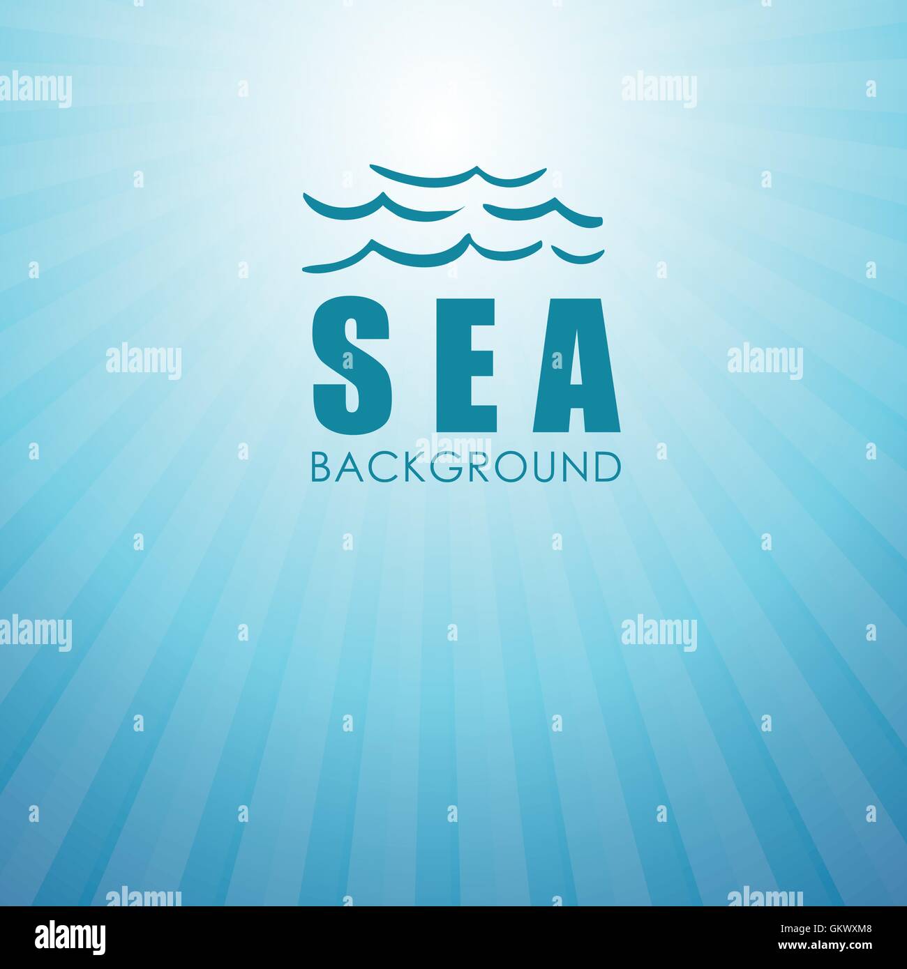 Sea design. blue background. Colorful illustration , vector Stock ...