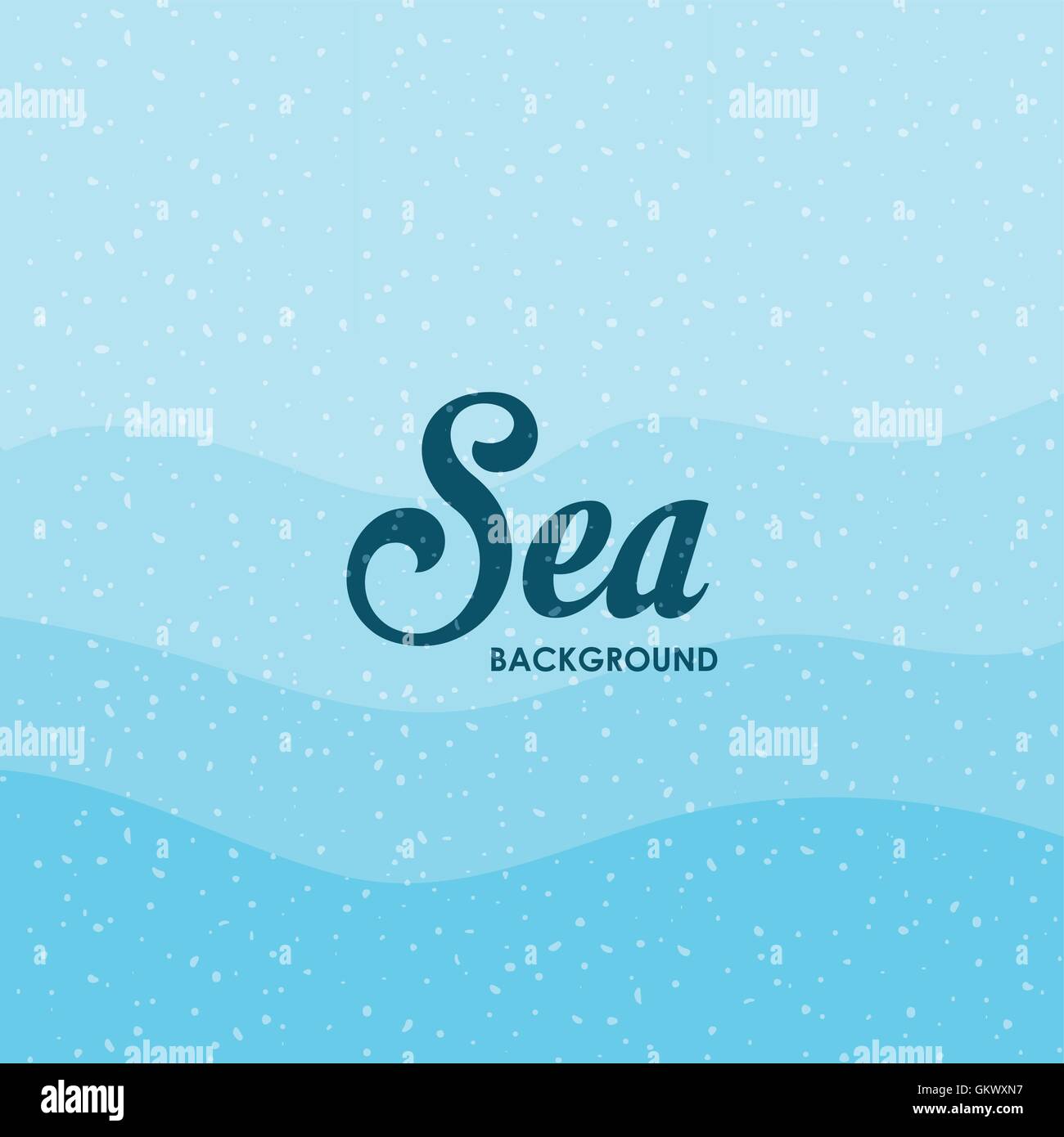 Sea design. blue background. Colorful illustration , vector Stock ...