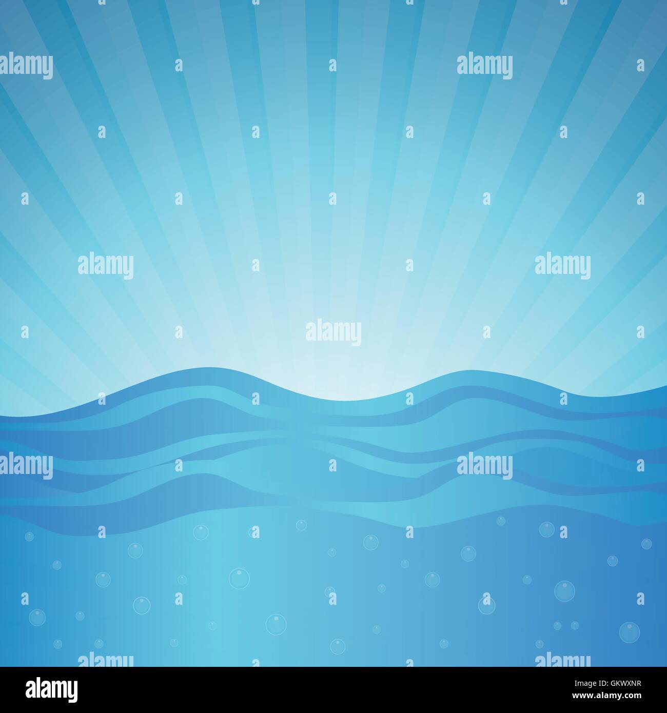 Sea design. blue background. Colorful illustration , vector Stock ...