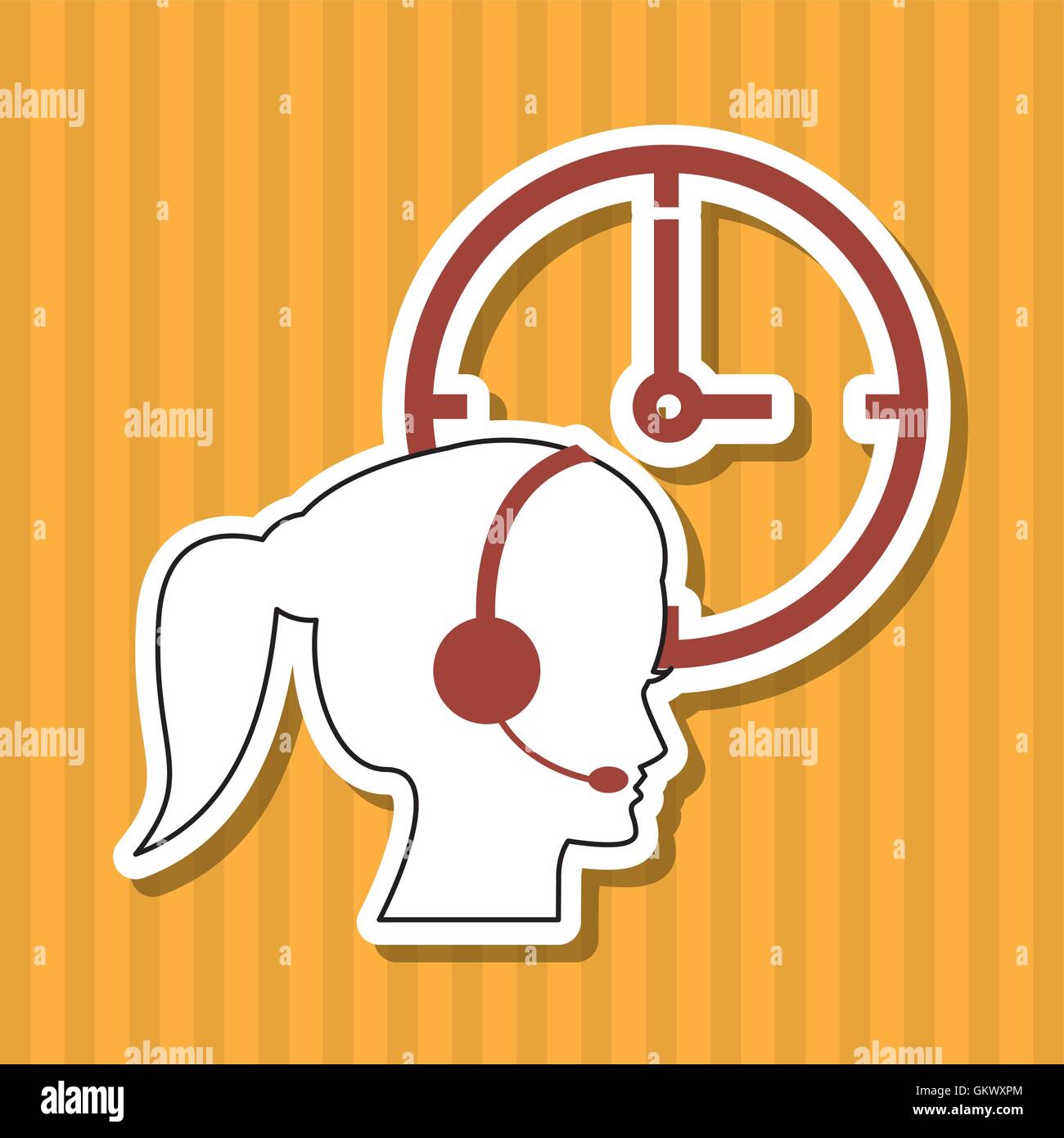 Operator woman icon design Stock Vector Image & Art - Alamy