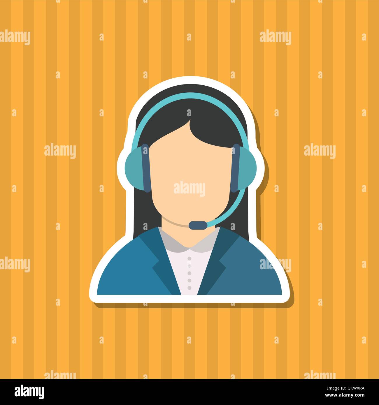 Operator woman icon design Stock Vector Image & Art - Alamy