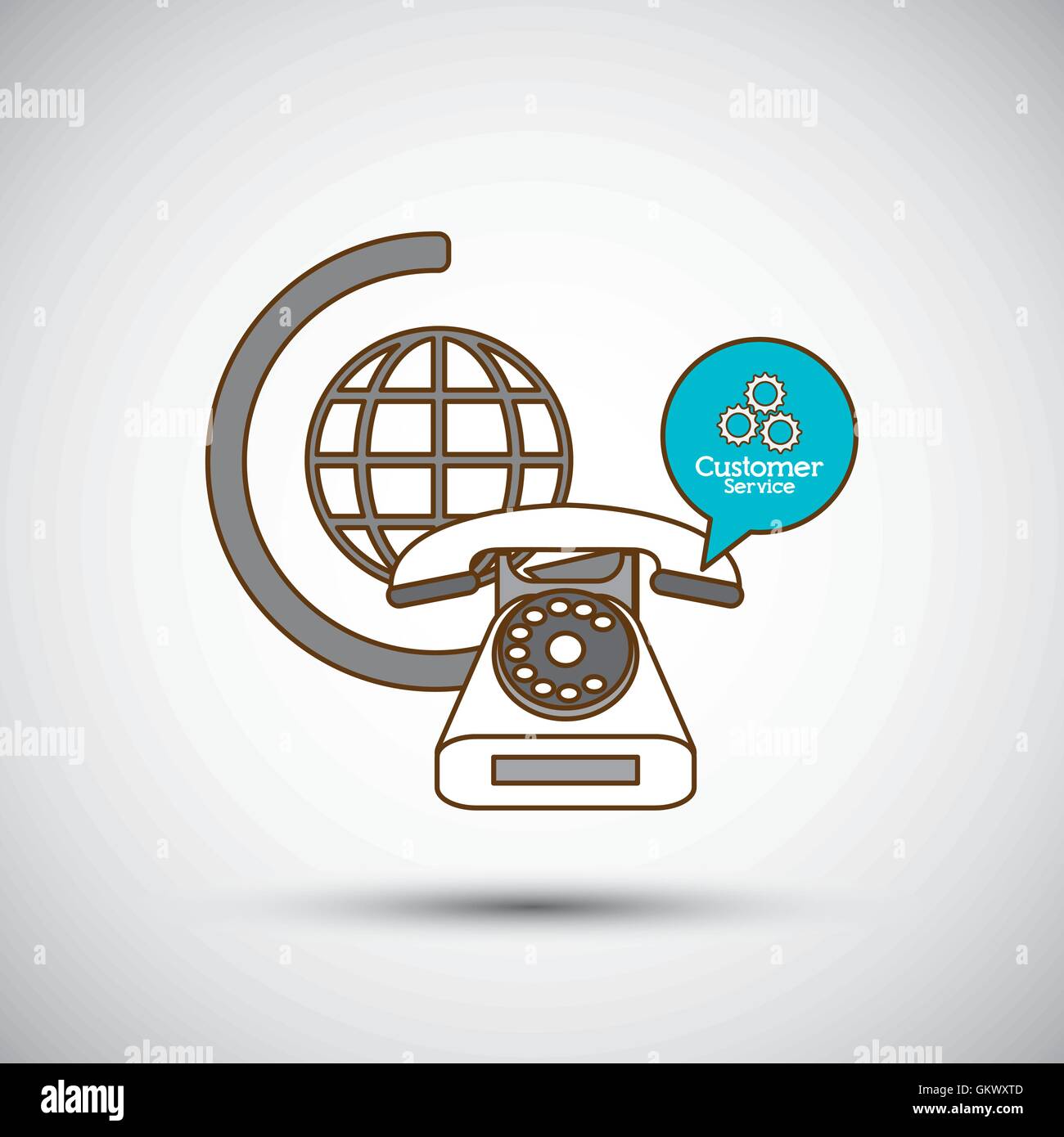 phone and customer service icon design Stock Vector Image & Art - Alamy