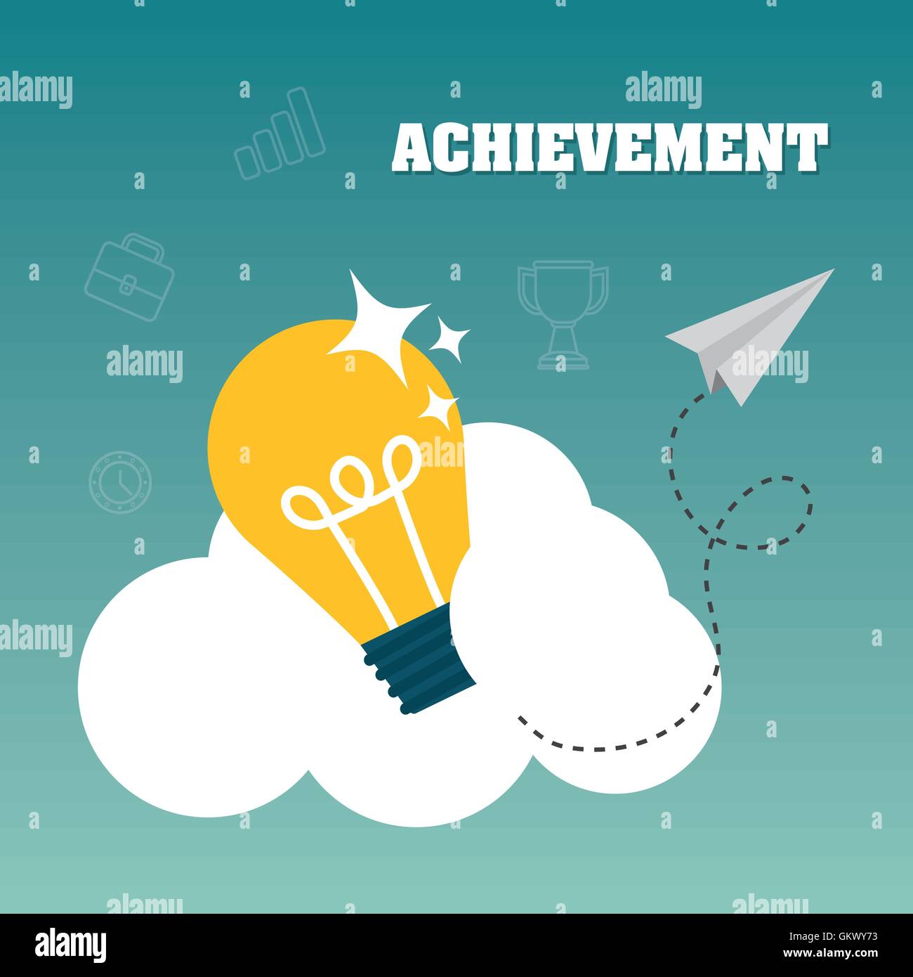 Achievement design. Success icon. Colorful design , vector Stock Vector ...