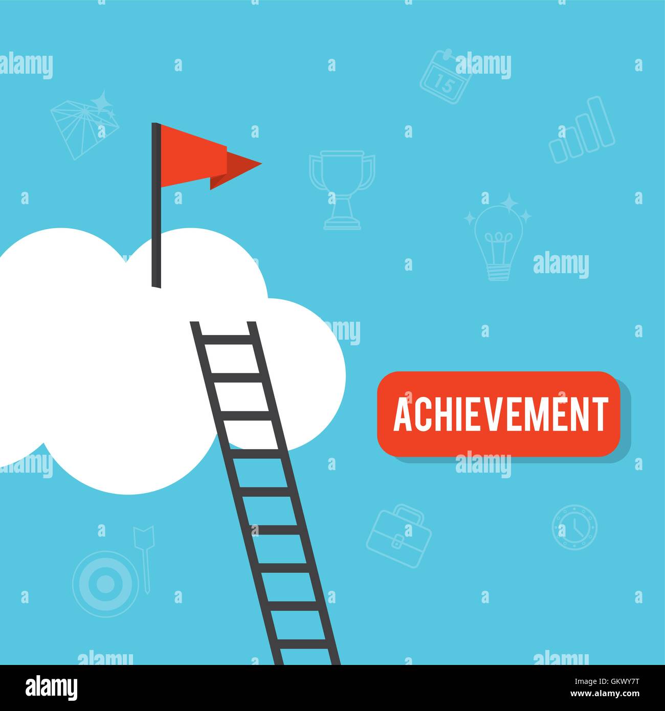 Achievement design. Success icon. Colorful design , vector Stock Vector ...