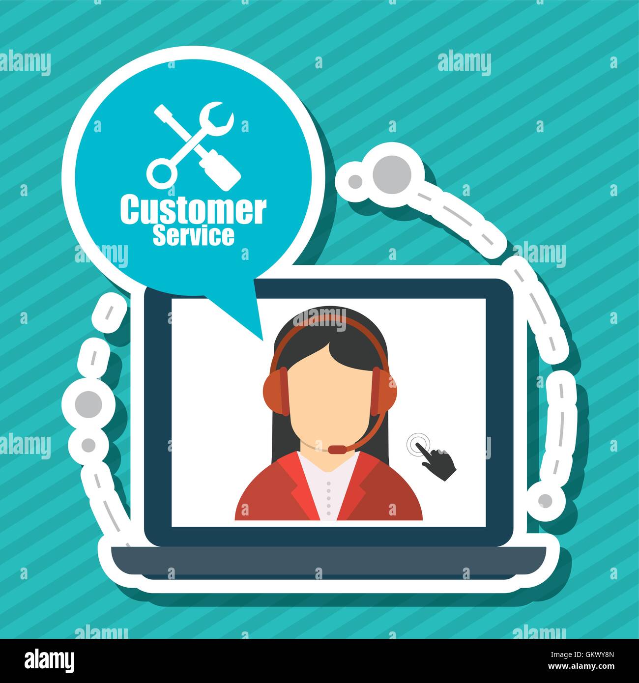 Operator woman icon design, vector illustration Stock Vector Image ...