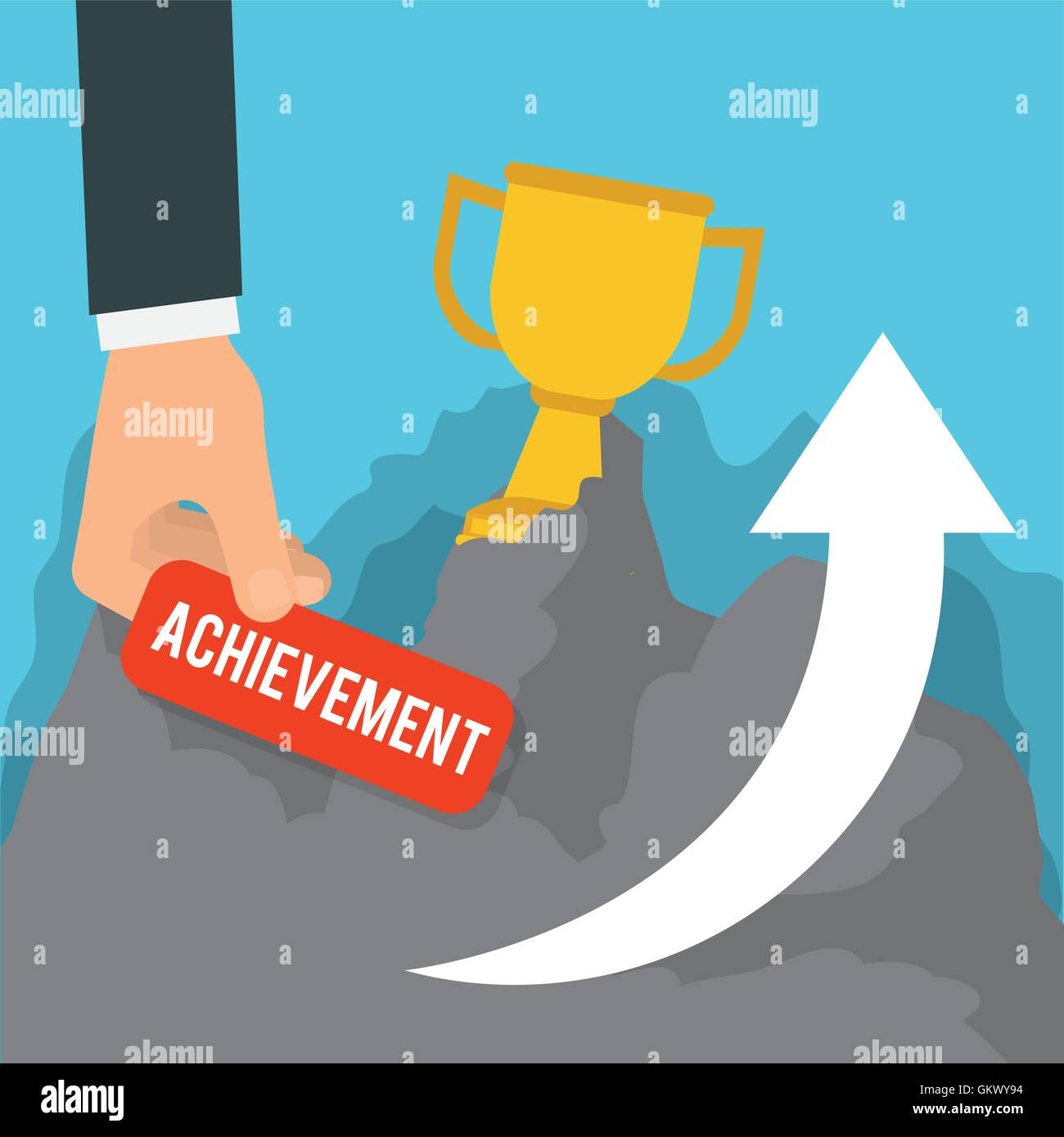 Achievement design. Success icon. Colorful design , vector Stock Vector ...