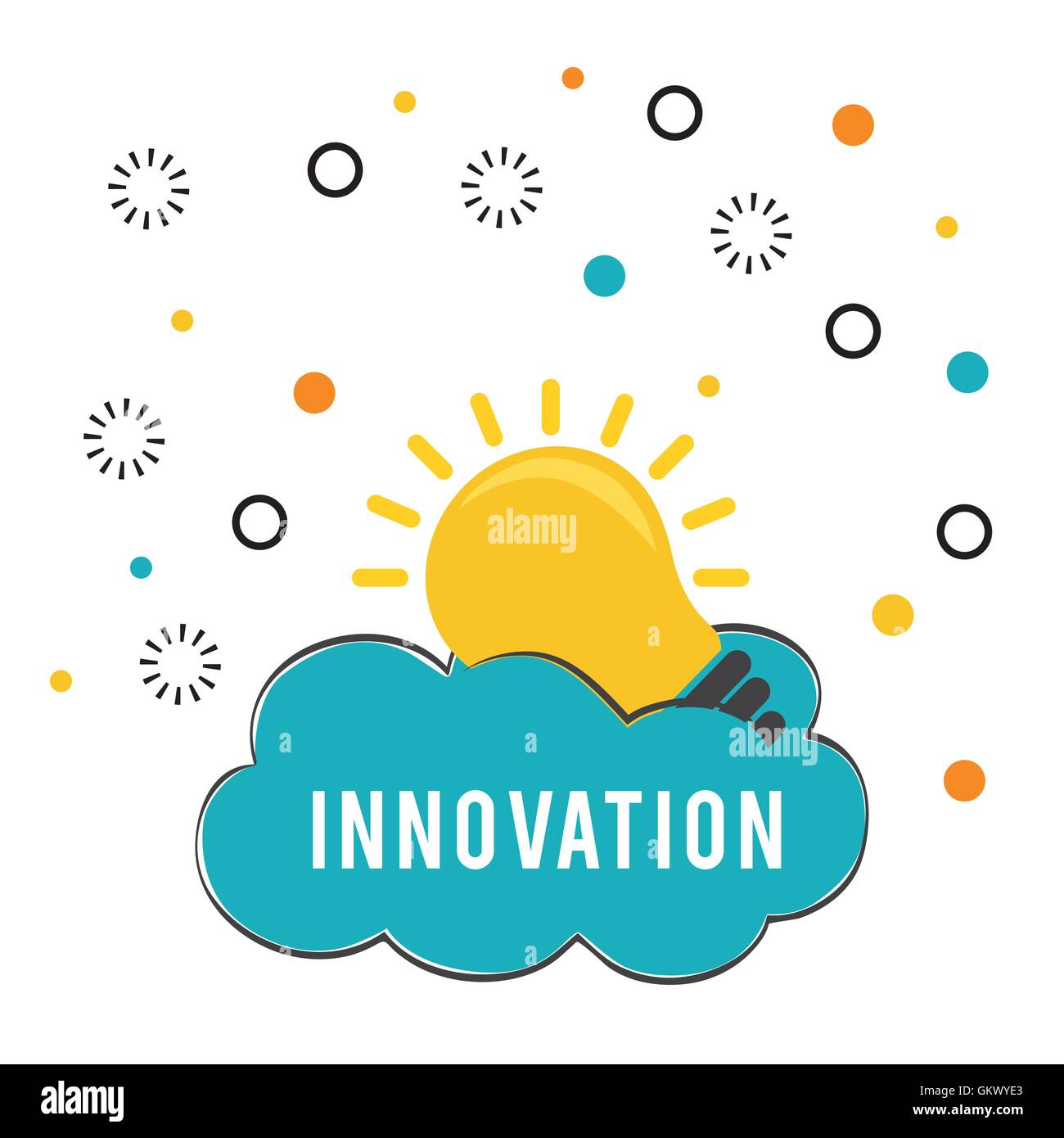 Innovate disign. Idea icon. Flat illustration , vector Stock Vector ...
