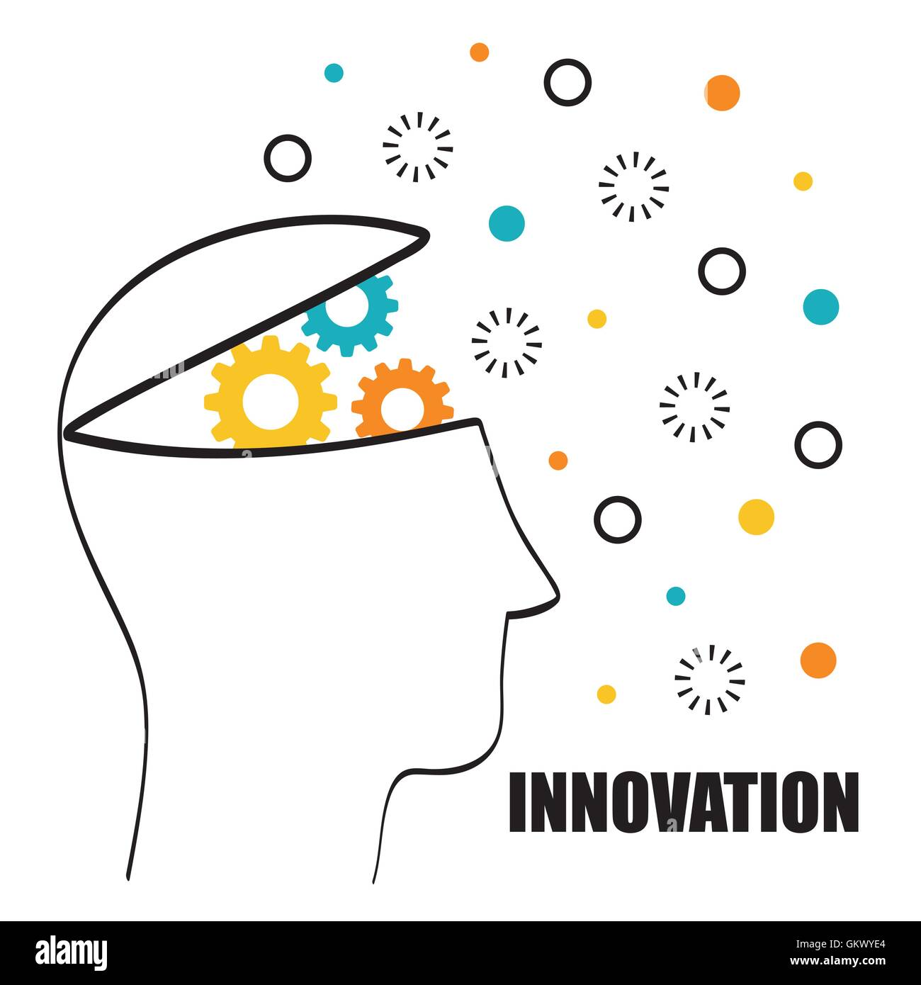 Innovate disign. Idea icon. Flat illustration , vector Stock Vector ...