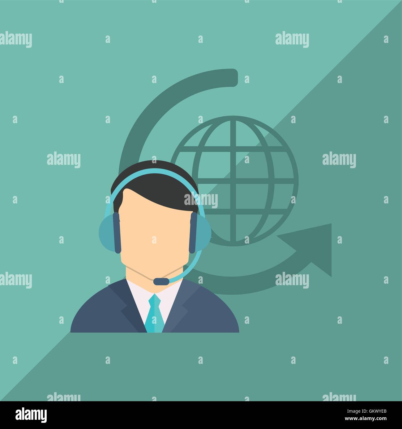 Operator man icon design, vector illustration Stock Vector Image & Art ...