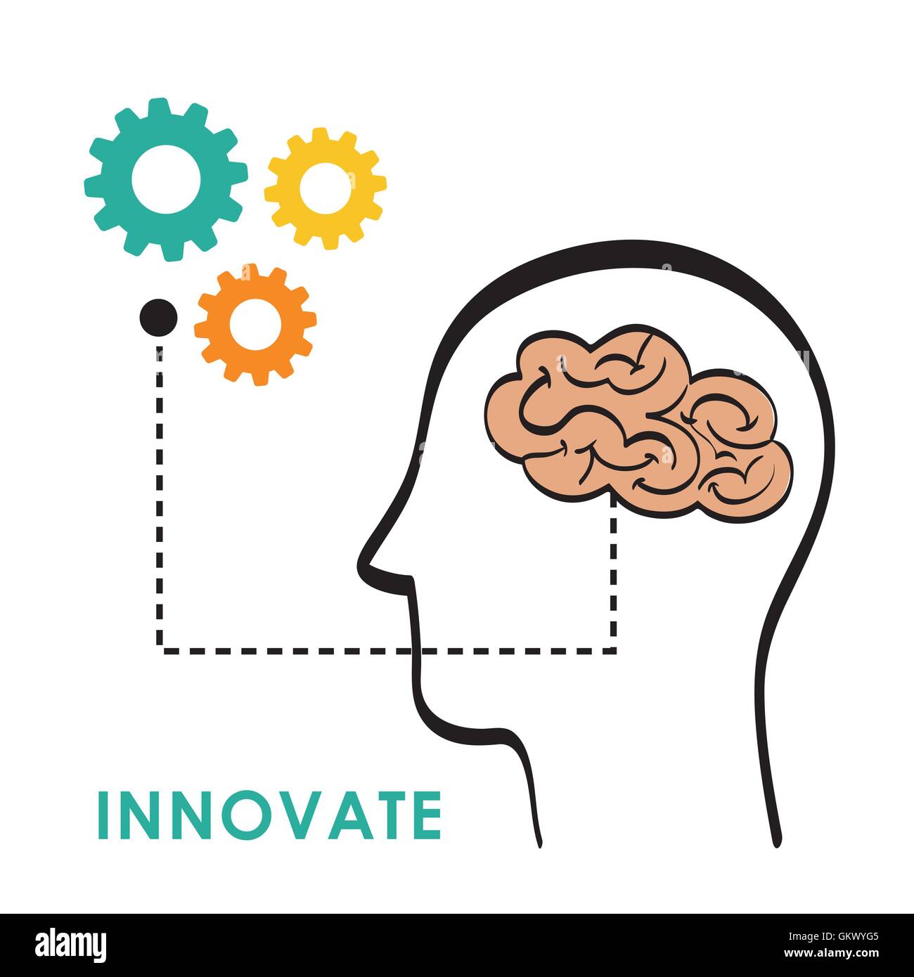 Innovate disign. Idea icon. Flat illustration , vector Stock Vector ...