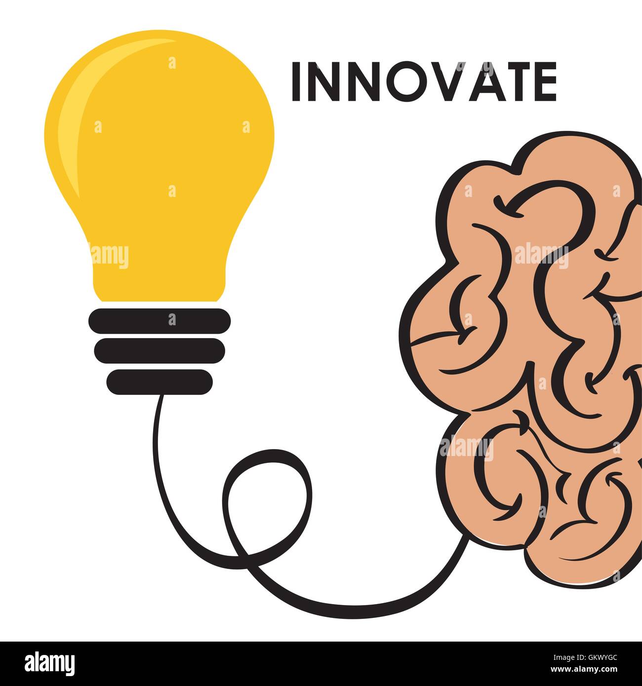 Innovate disign. Idea icon. Flat illustration , vector Stock Vector ...