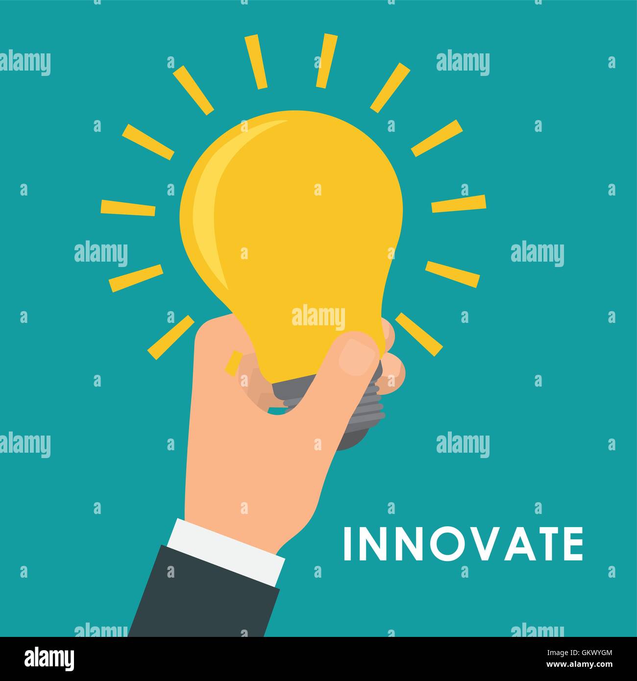Innovate disign. Idea icon. Flat illustration , vector Stock Vector ...