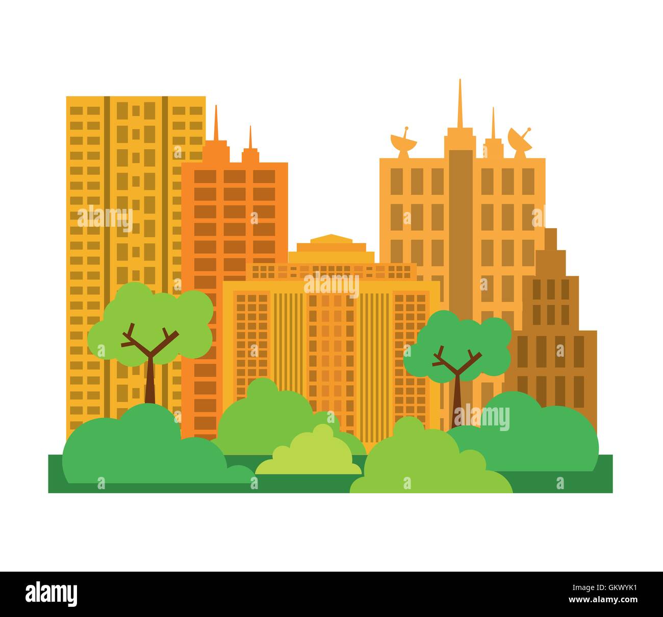 City design. Building icon. Colorful illustration , vector Stock Vector ...
