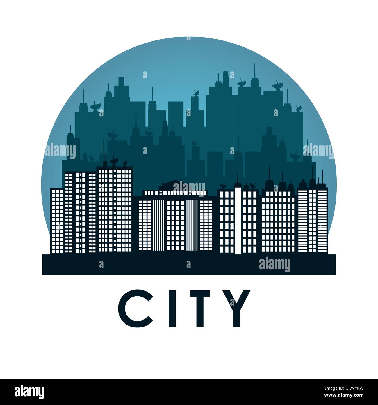 City design. Building icon. Colorful illustration , vector Stock Vector ...