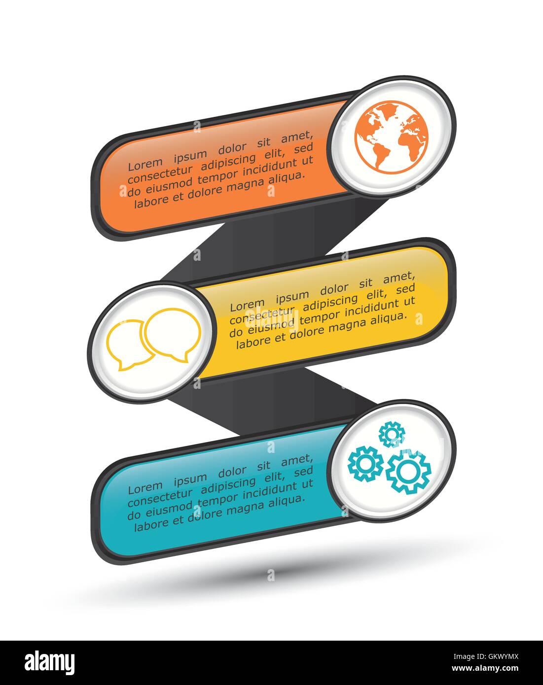 Infograhic design. Data icon. Colorful illustration , vector Stock ...