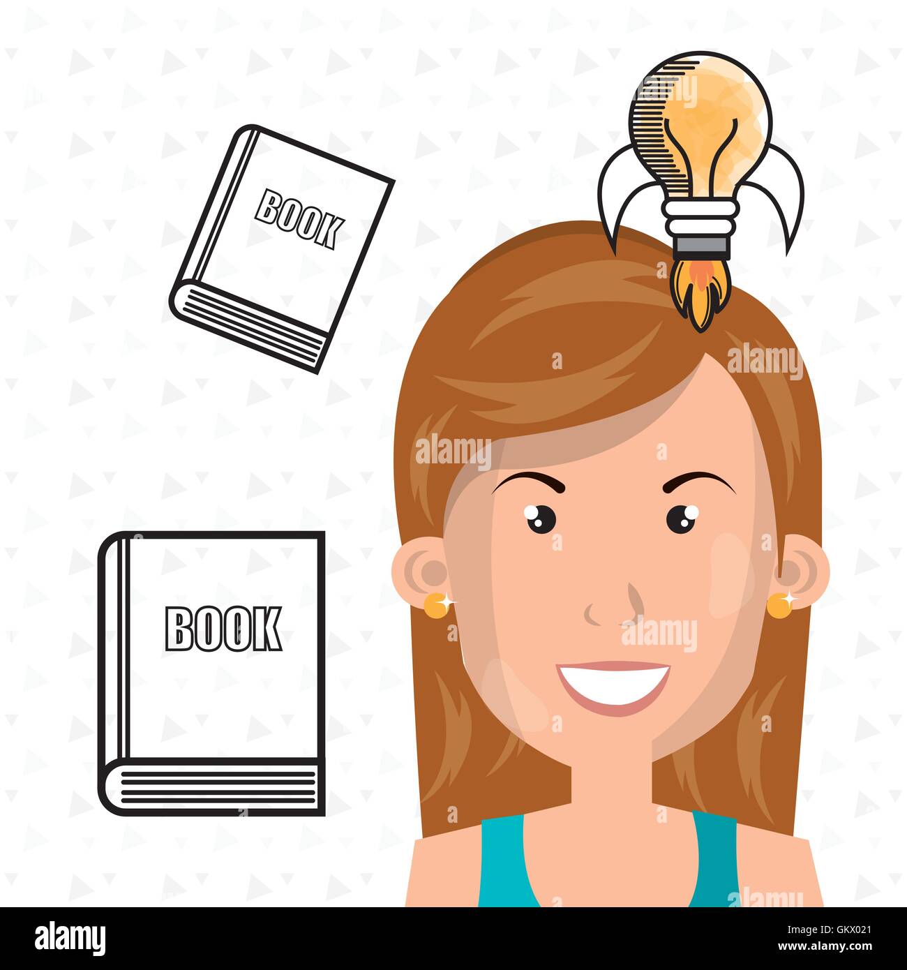 Mind reading books study Stock Vector Images - Alamy