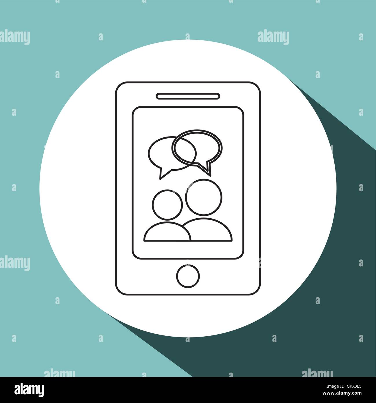 Pictogram with bubble design, vector illustration Stock Vector Image ...
