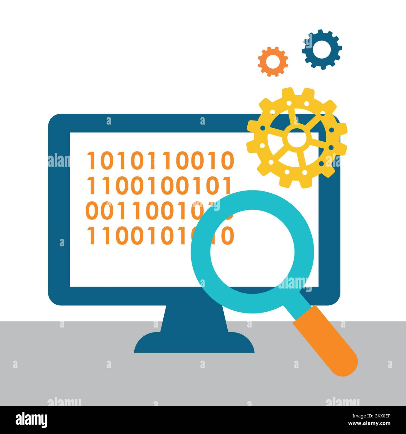 Process design. solution icon. Flat illustration Stock Vector Image ...