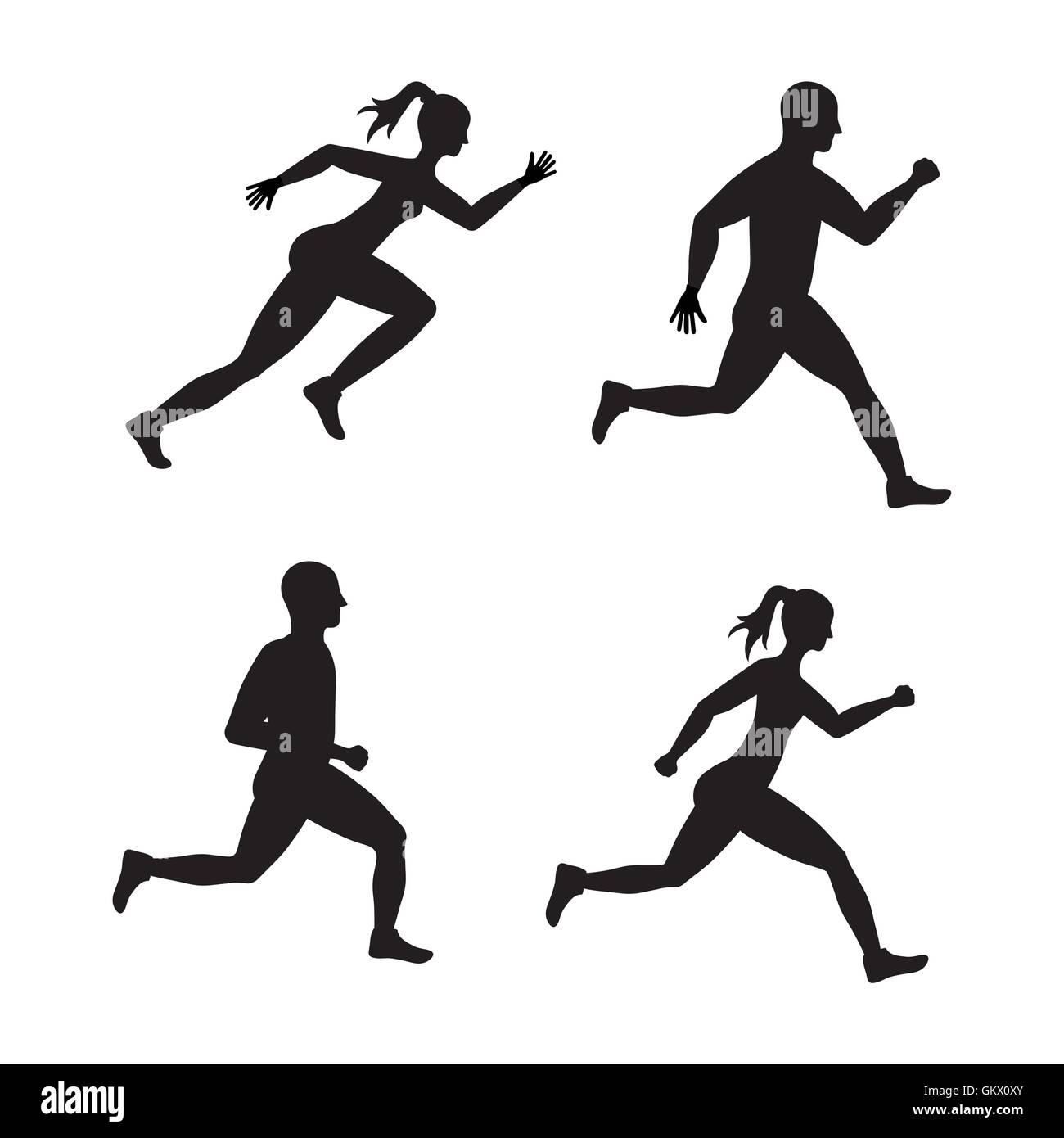 Bodybuilder girl female Stock Vector Images - Alamy