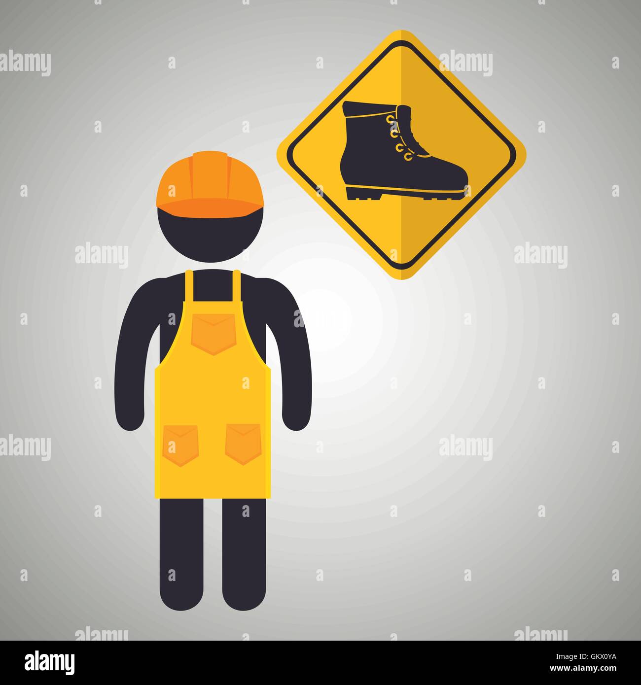 Sign wear safety overalls hi-res stock photography and images - Alamy