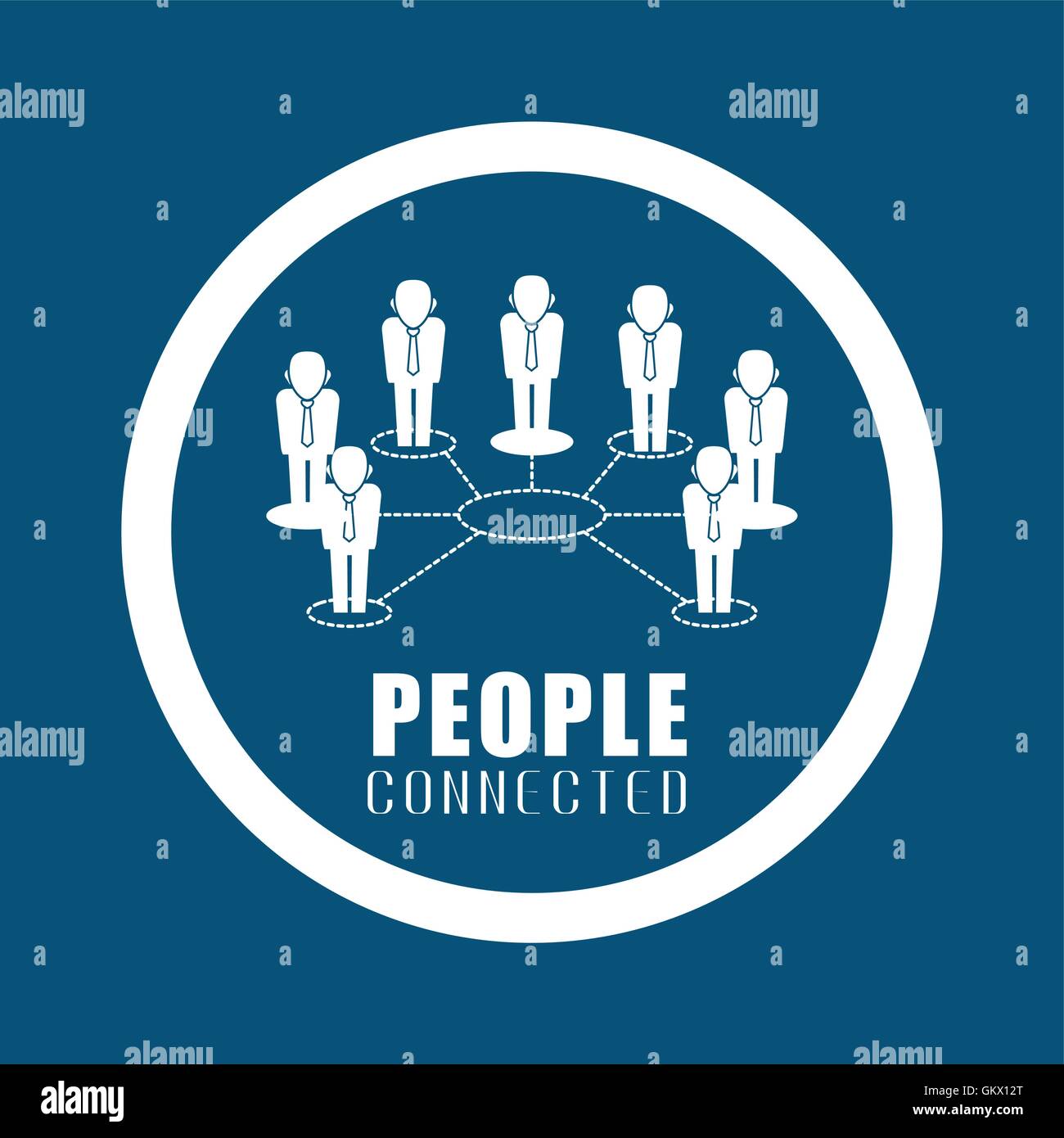 People connection design. Social Network icon, vector graphic Stock ...