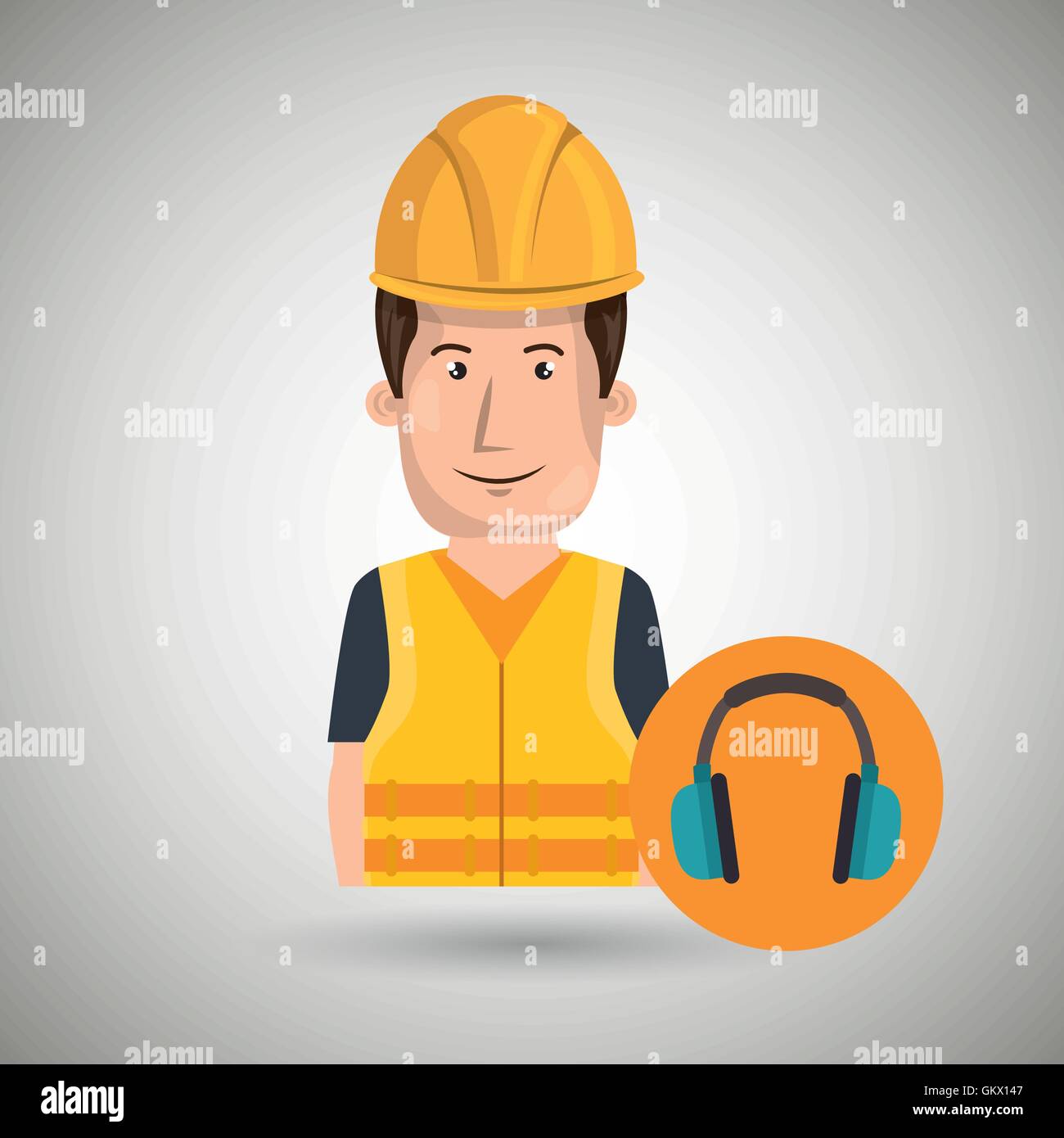 man worker protection tools icon Stock Vector Image & Art - Alamy