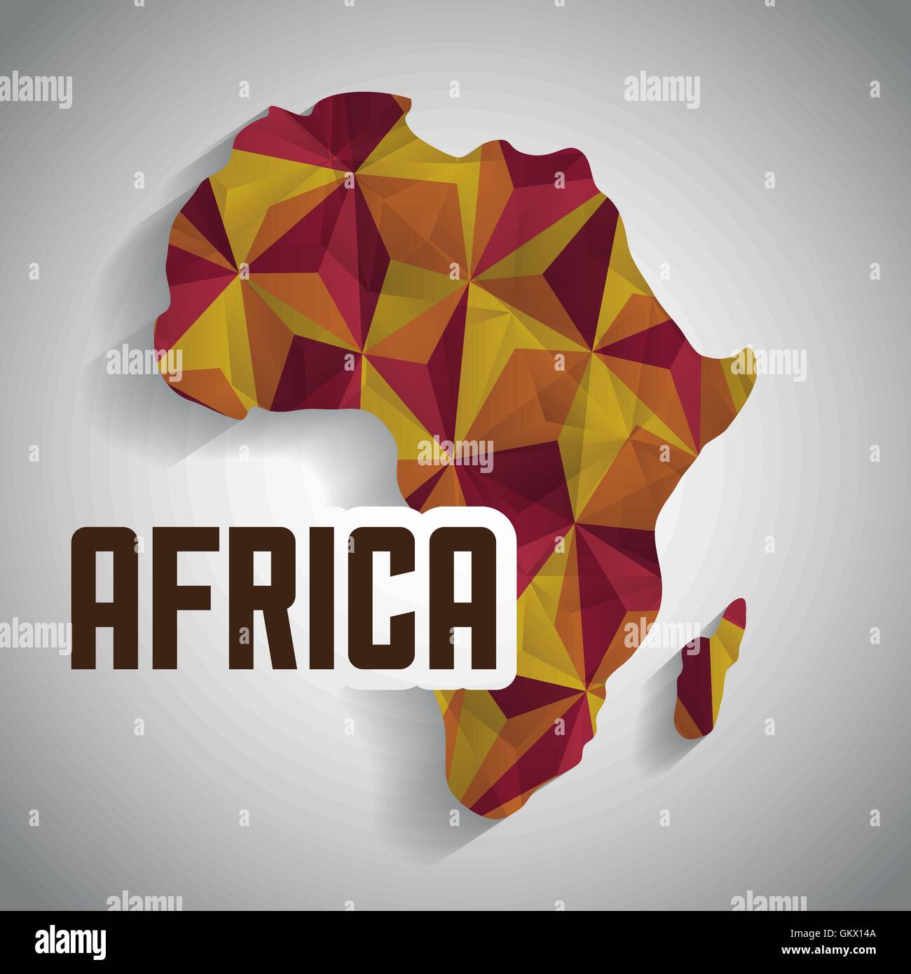 Africa design. map shape icon, vector graphic Stock Vector Image & Art ...