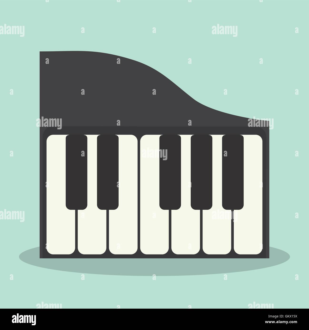 piano icon. Music instrument. vector graphic Stock Vector Image & Art ...