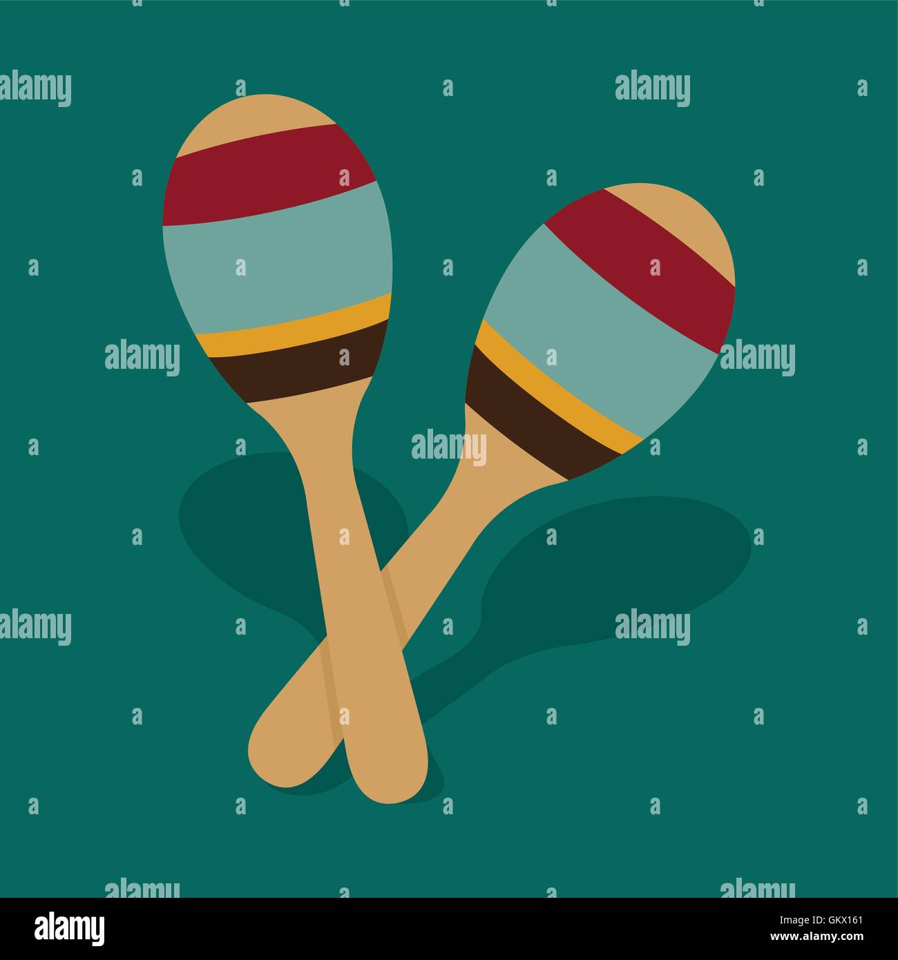maraca icon. Music instrument. vector graphic Stock Vector Image & Art ...