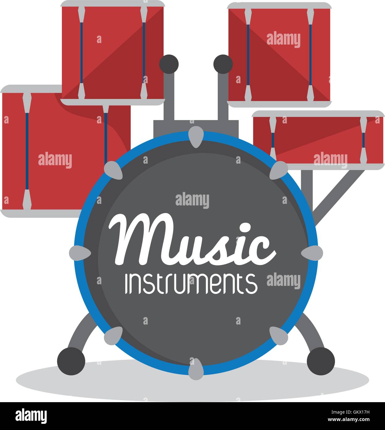 Drums icon. Music instrument. vector graphic Stock Vector Image & Art ...