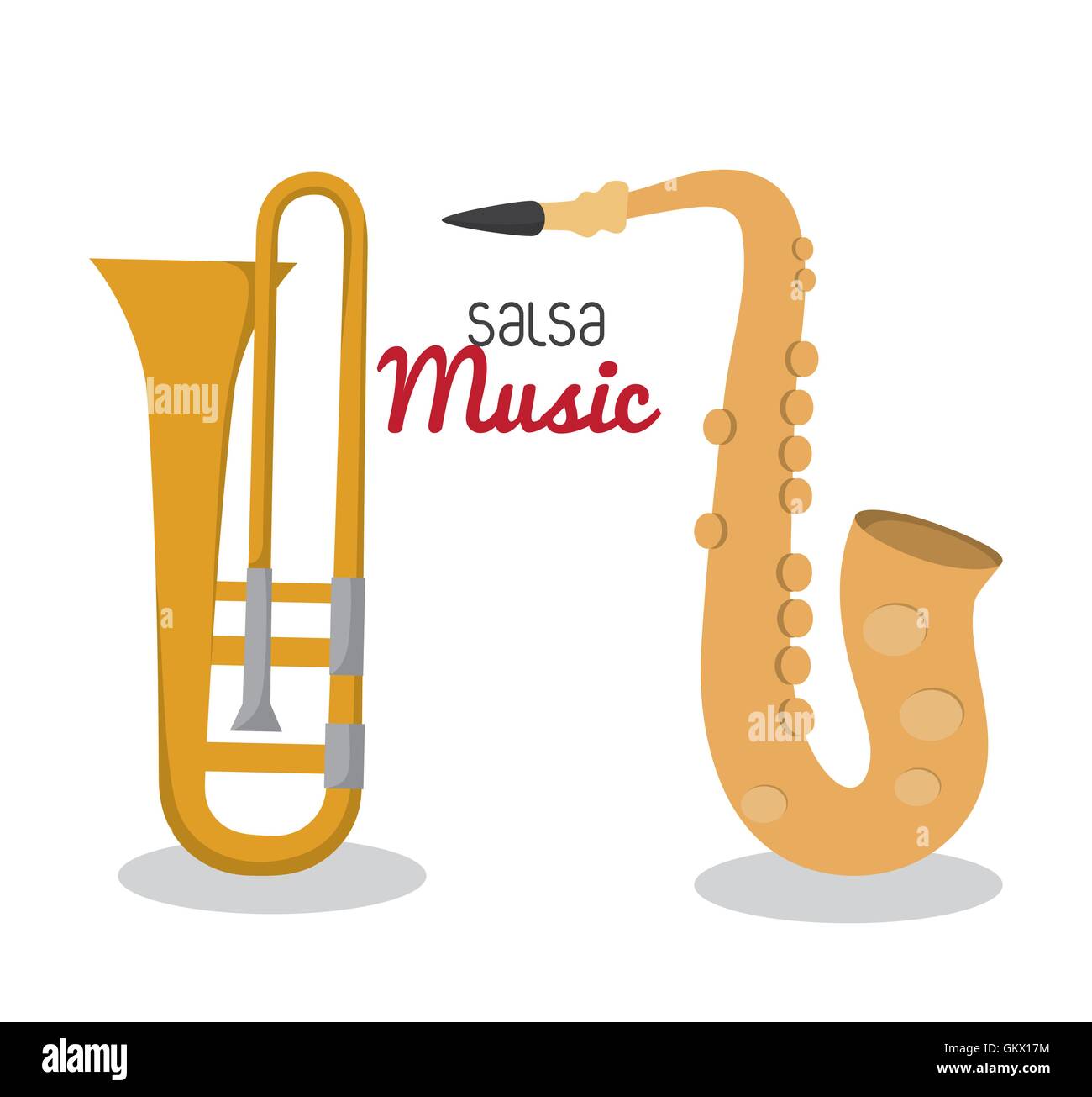 Saxophone and trumpet icon. Music instrument. vector graphic Stock ...