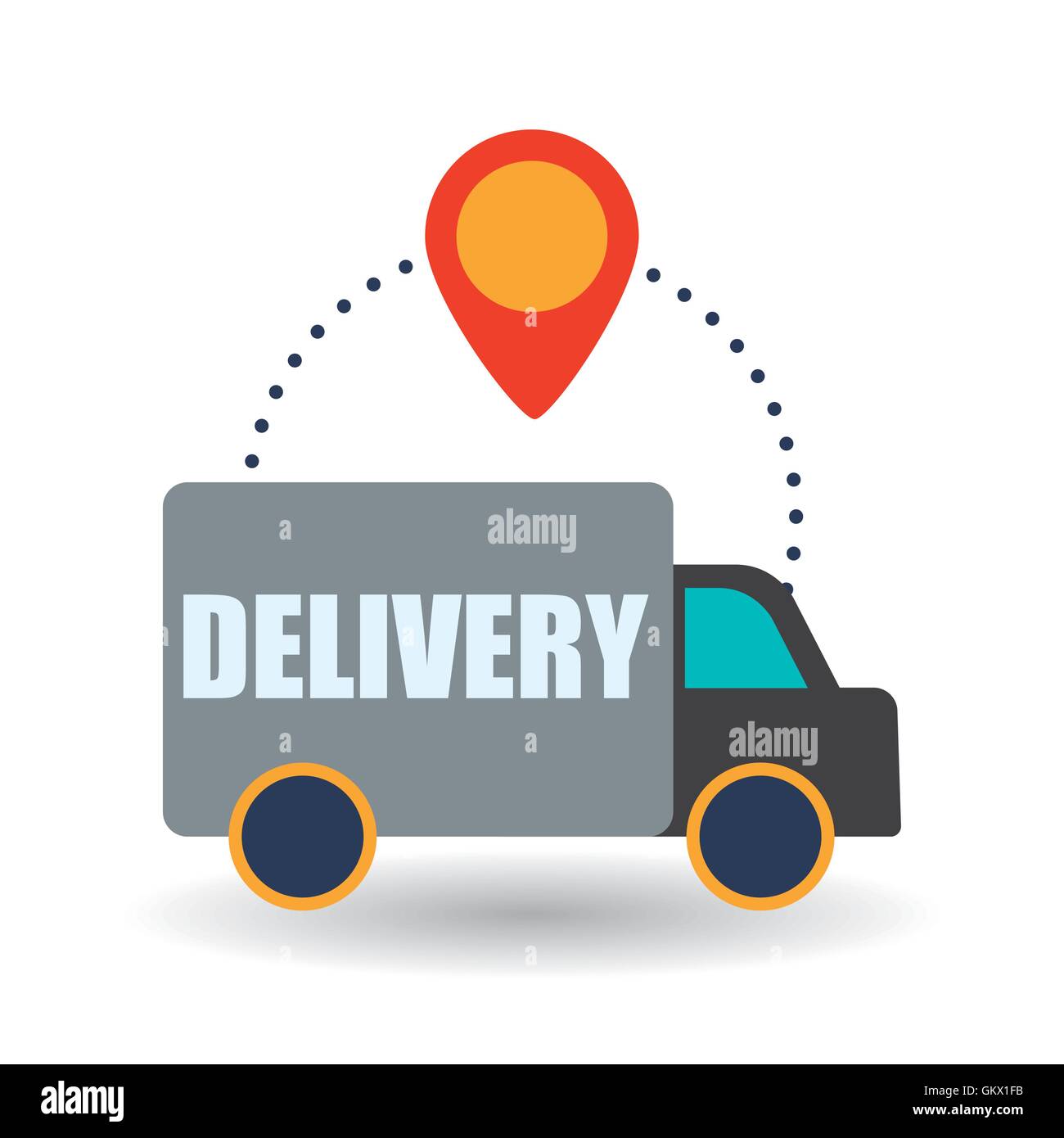 Delivery design. Shopping icon. White background , vector Stock Vector ...